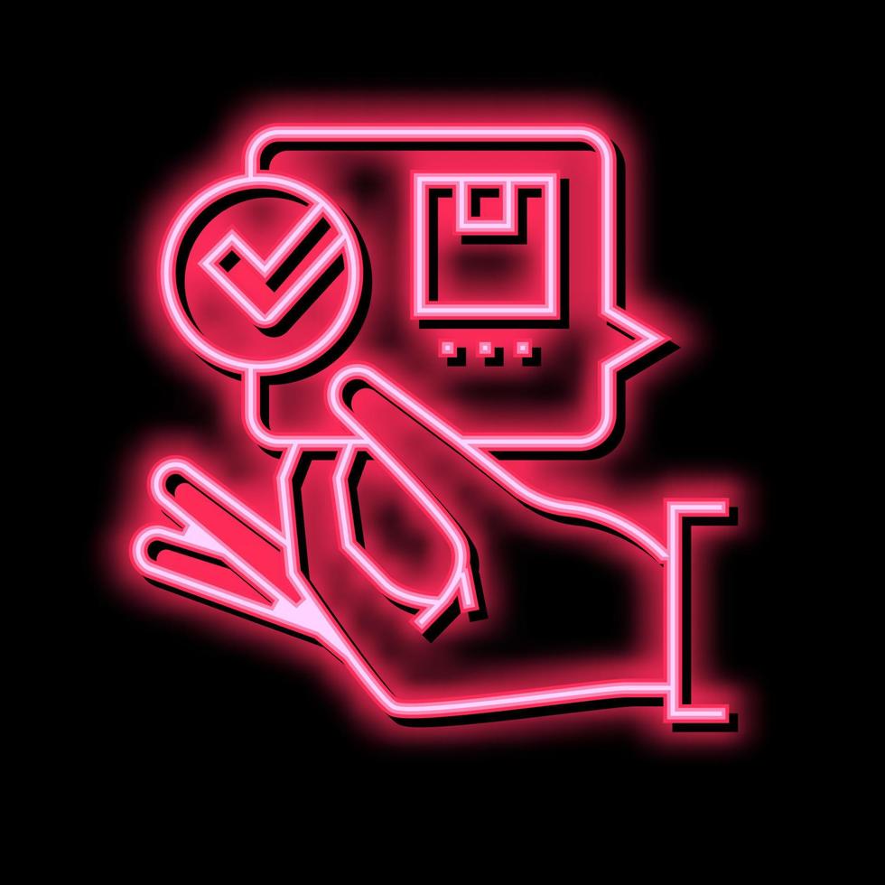 order delivered accepted review neon glow icon illustration 20593663 Vector Art at Vecteezy