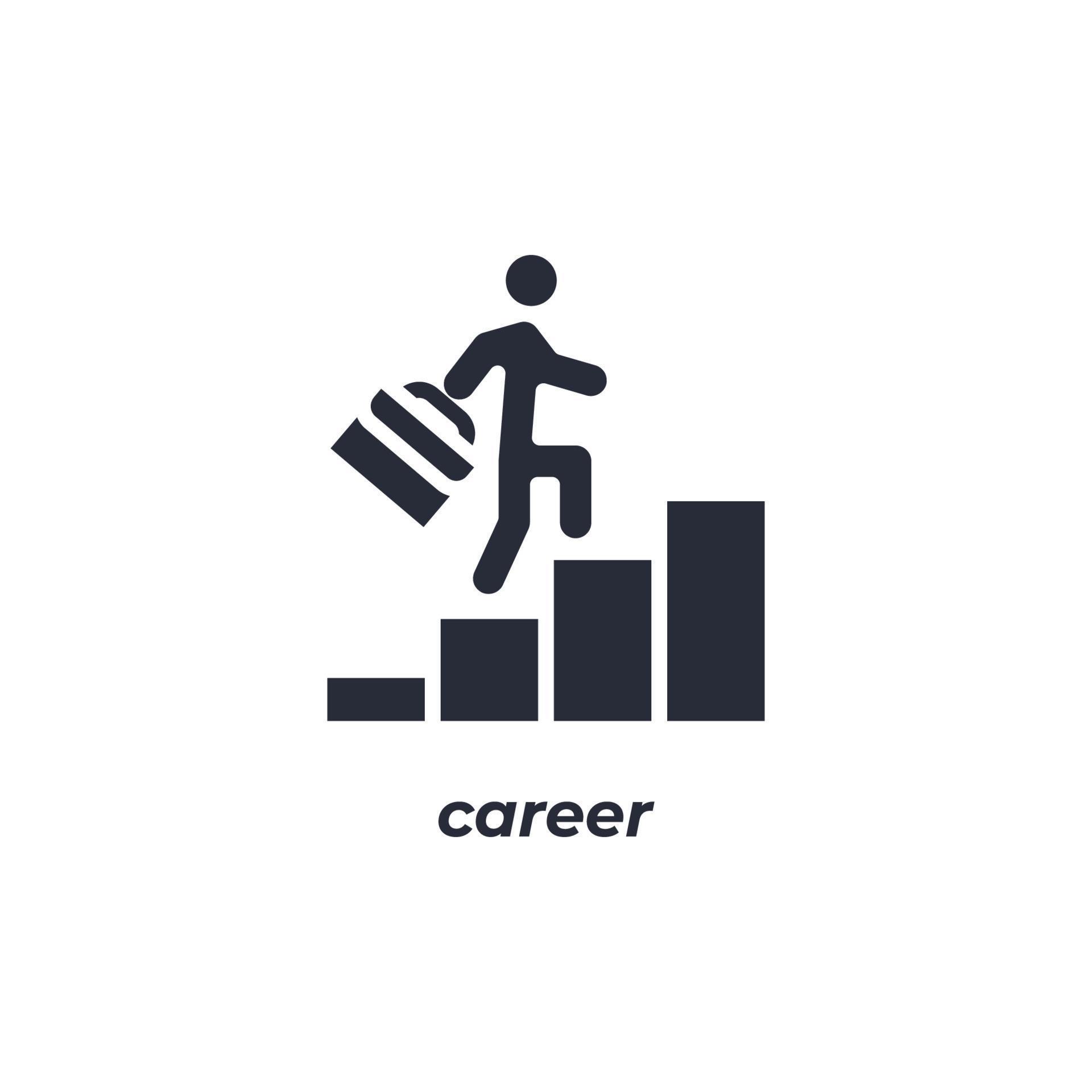 Vector sign career symbol is isolated on a white background. icon color editable. 20594777 ...