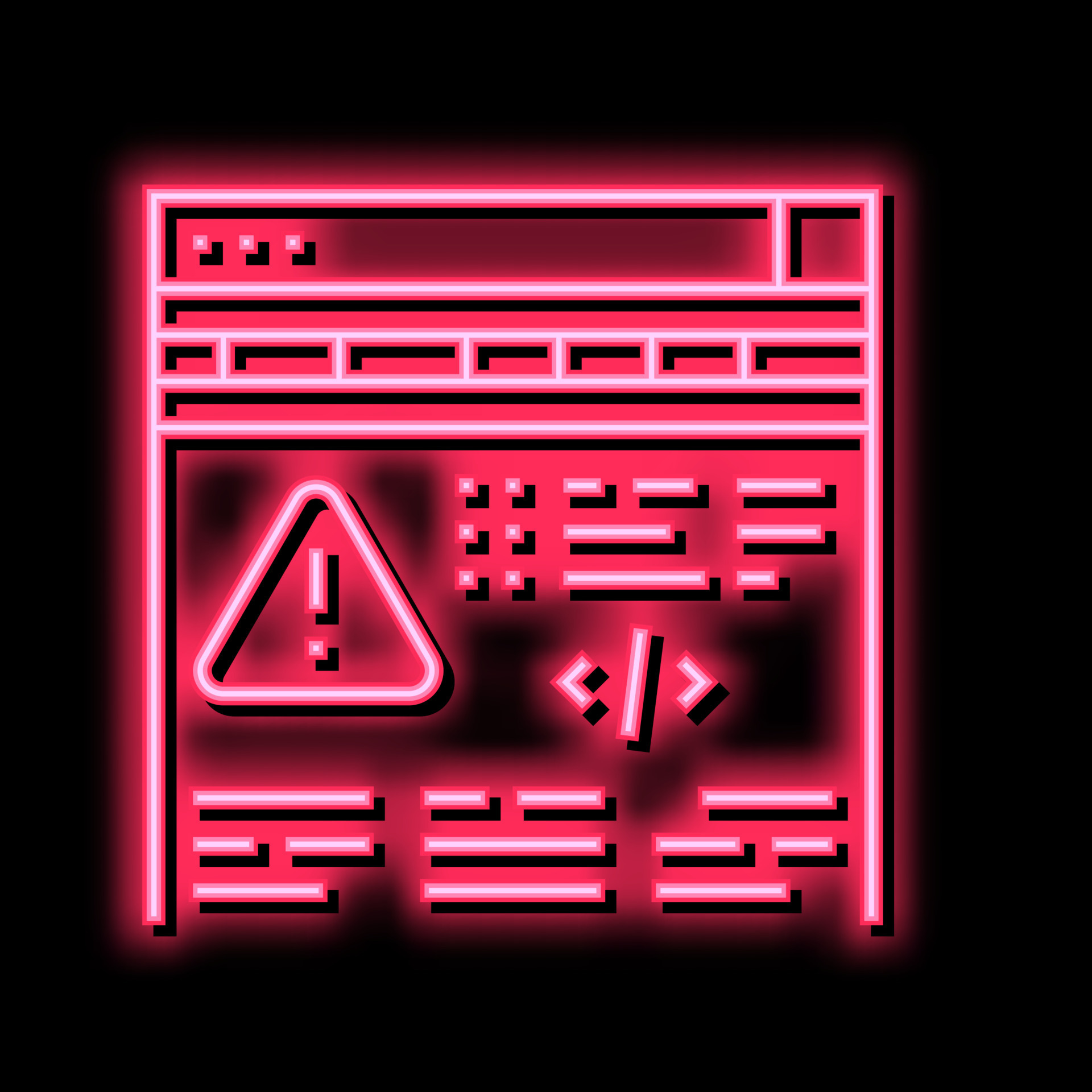 fixing program errors neon glow icon illustration 20595835 Vector Art ...