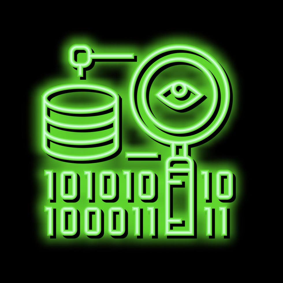 analysis binary digital processing neon glow icon illustration 20595934 ... analysis binary digital processing neon glow icon illustration 20595934 ...