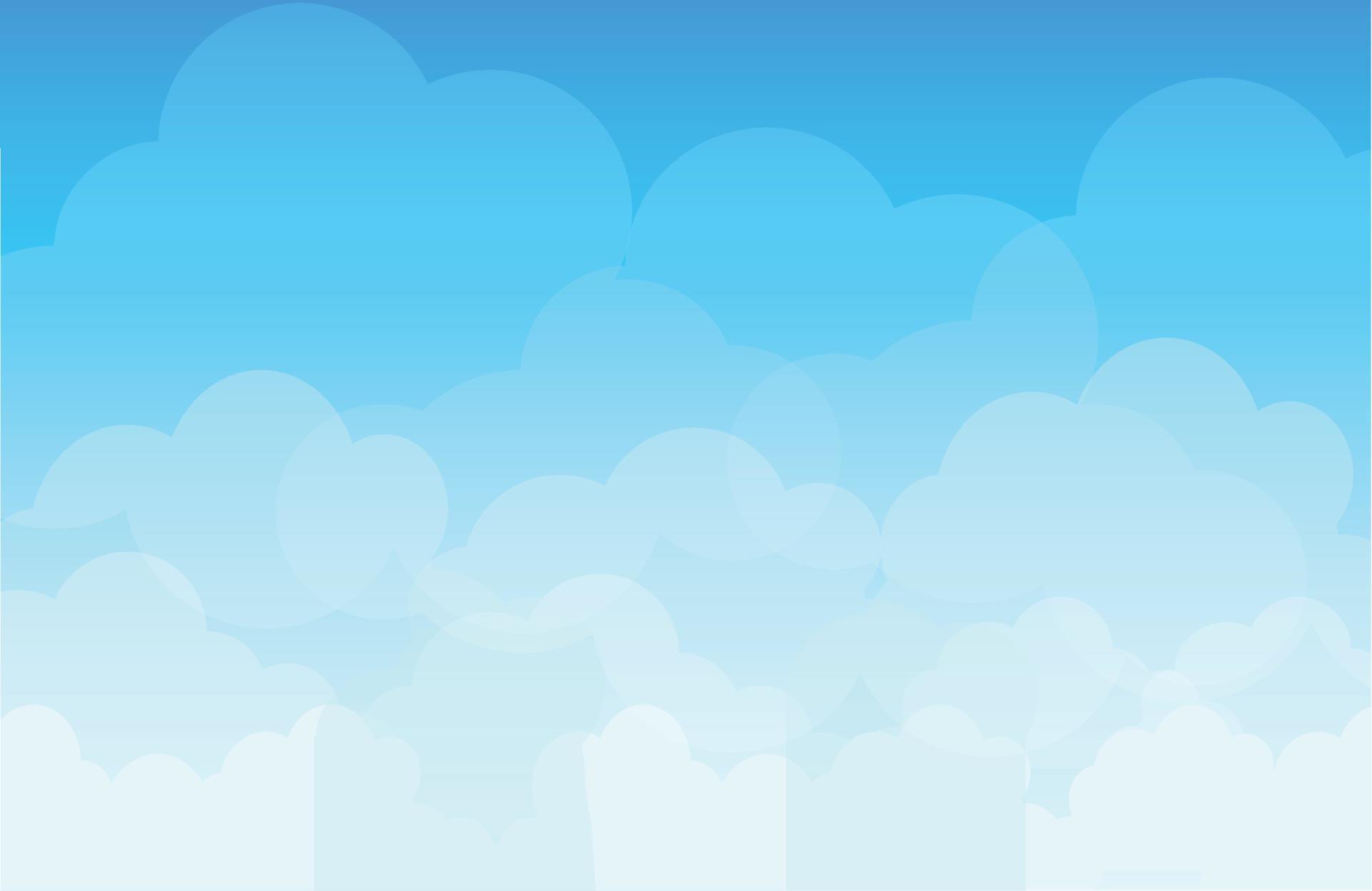 White Clouds Bright Blue Sky Background For Wallpaper Clean Sky On Mid
