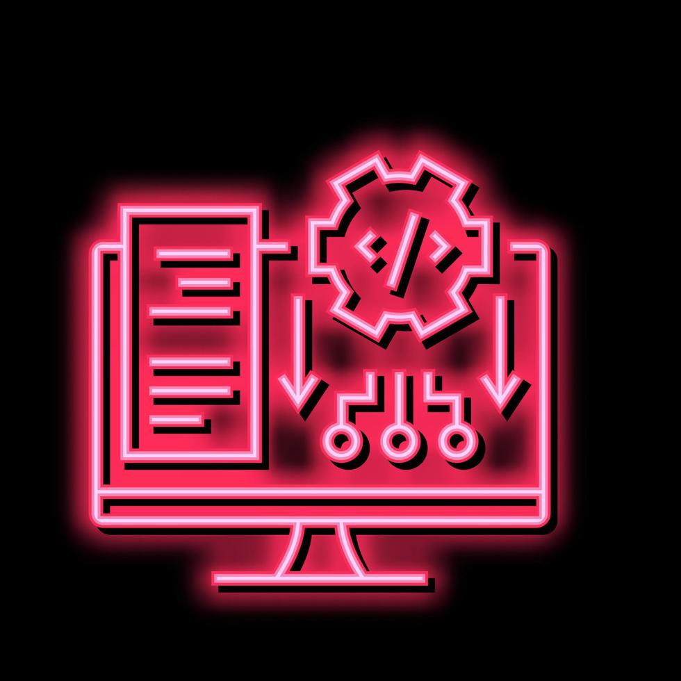 software system neon glow icon illustration 20599731 Vector Art at Vecteezy