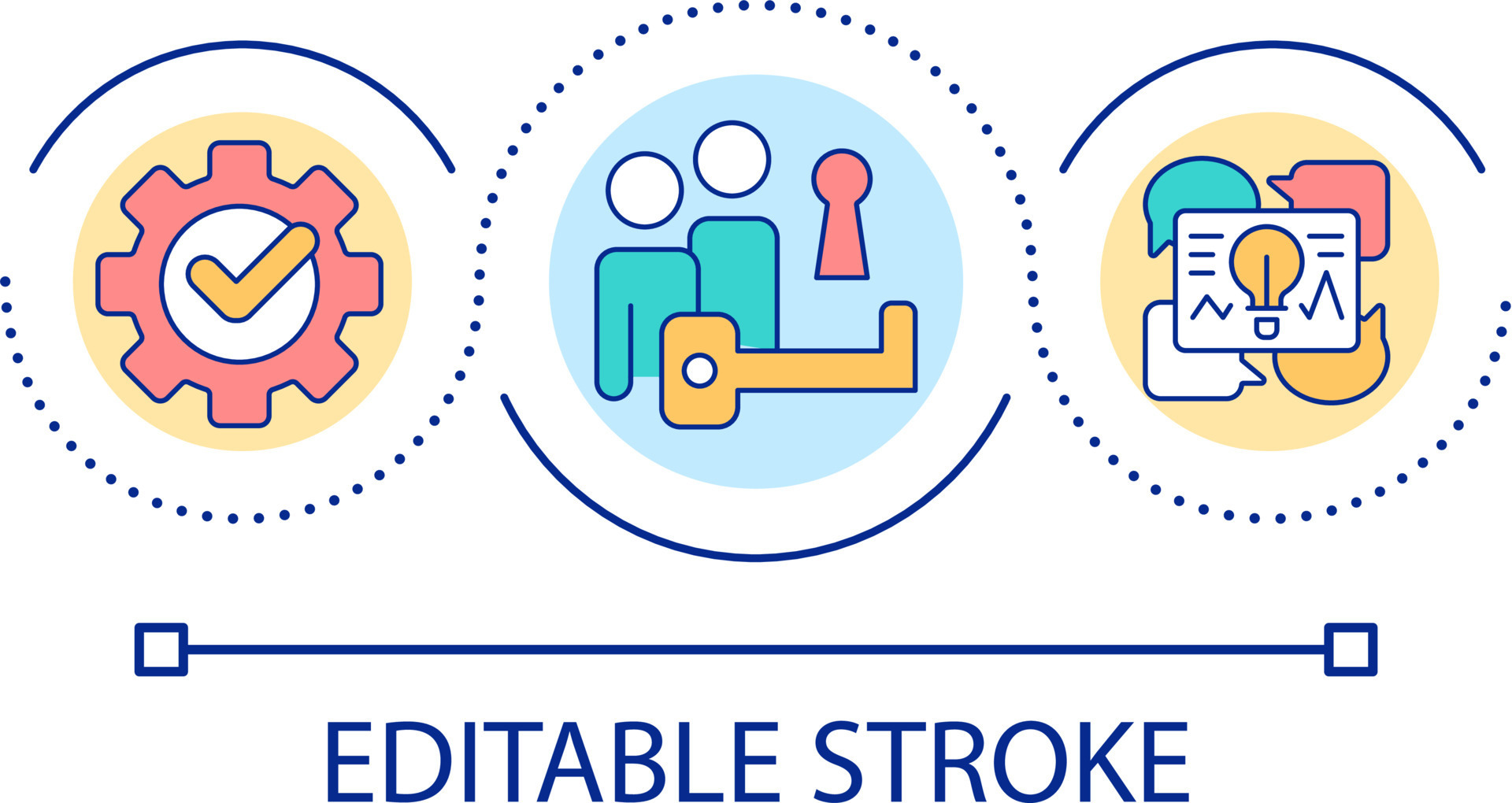 Brainstorming Activities For Problem Solving Loop Concept Icon Generating Ideas Together