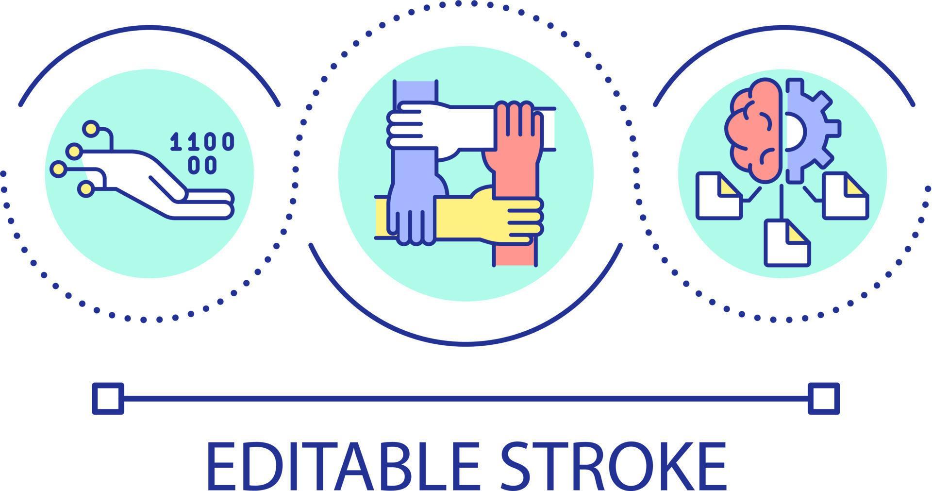 Programming Language Community Support Loop Concept Icon Building