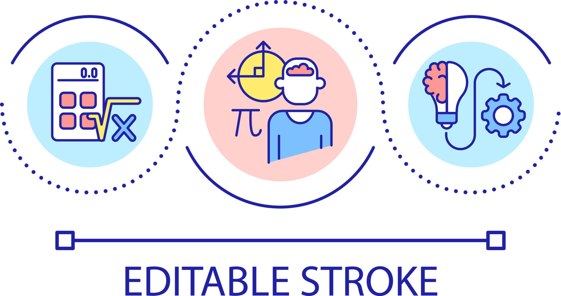Math Skills For Programming Loop Concept Icon Algebra And Arithmetic Software Development
