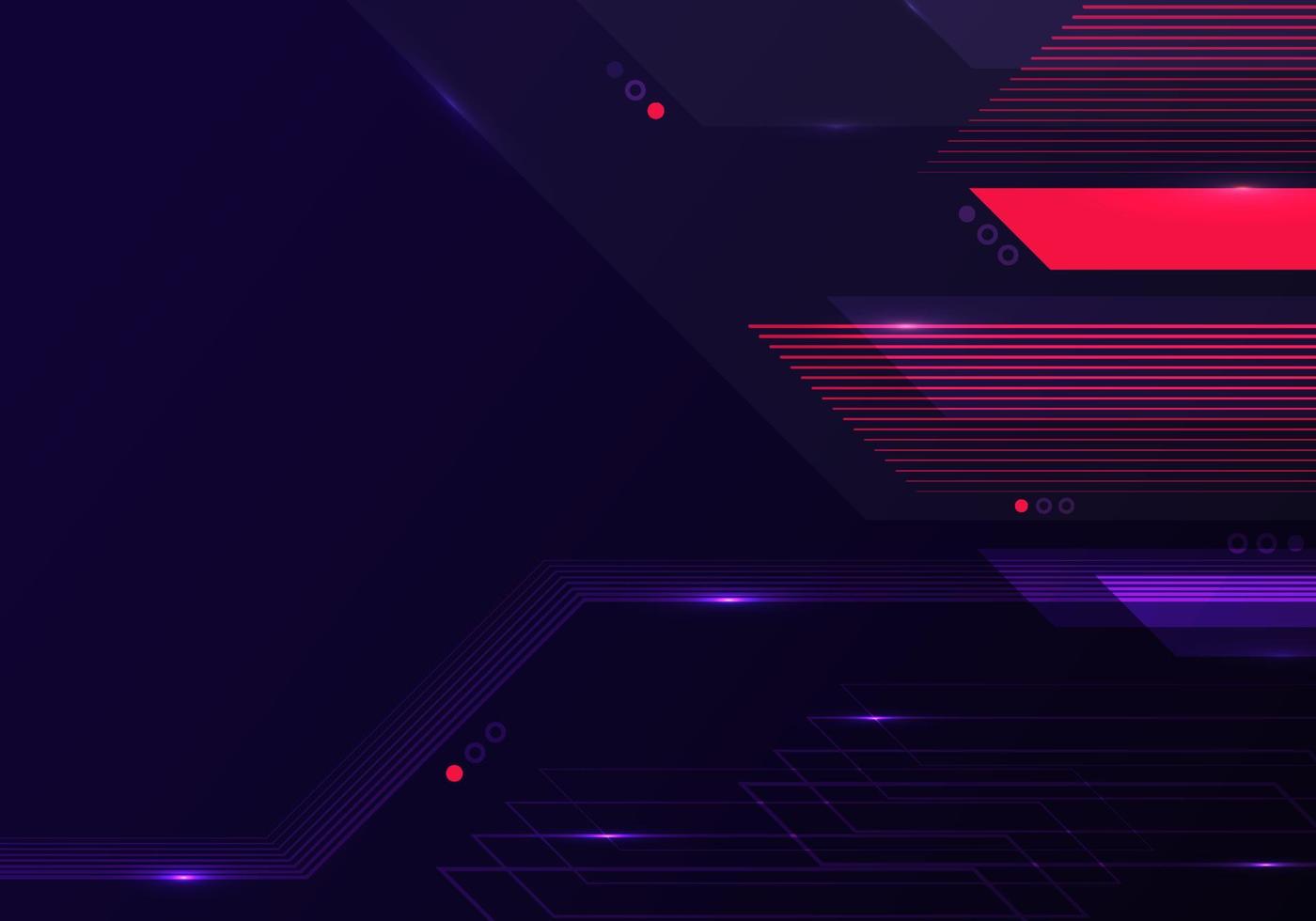 Abstract Geometric Pattern Design Of Modern Technology Style Overlapping Artwork With Colorful