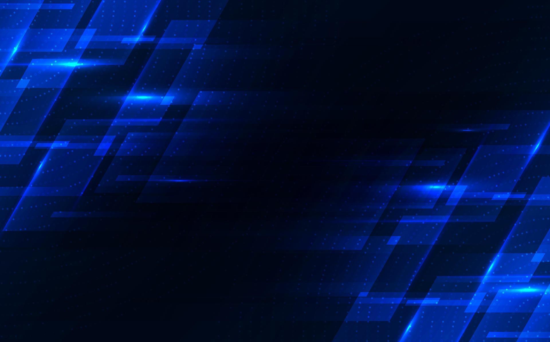 Abstract Gradient Blue Technology Design With Circles Rounded Pattern