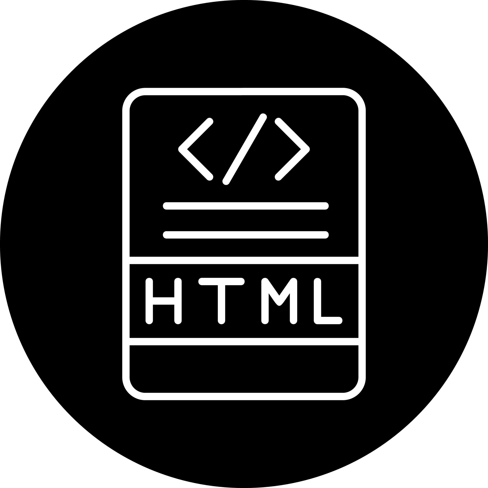 HTML Vector Icon 20603084 Vector Art at Vecteezy