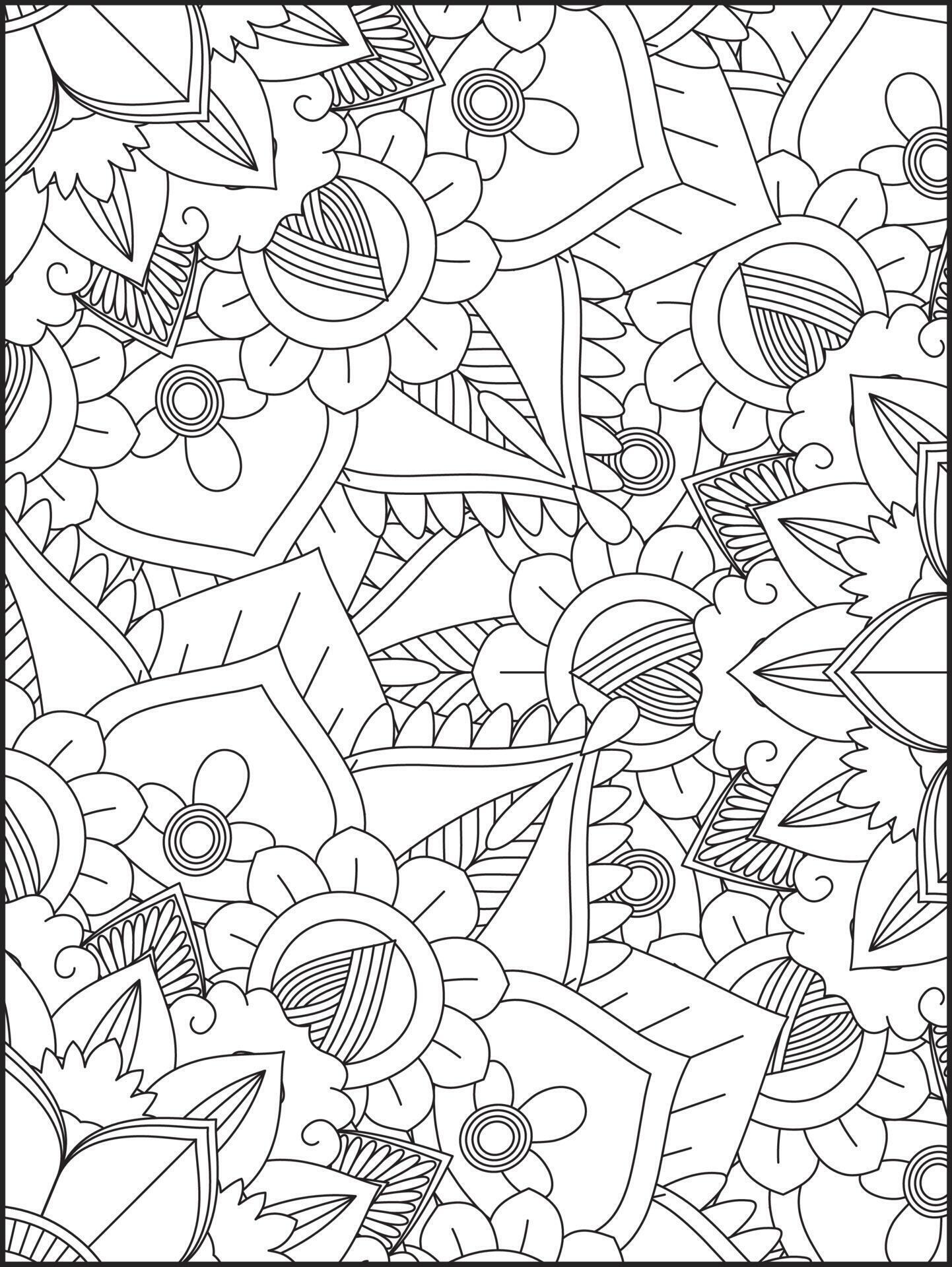 Floral Mandala Coloring Pages Flower Mandala Coloring Page Coloring