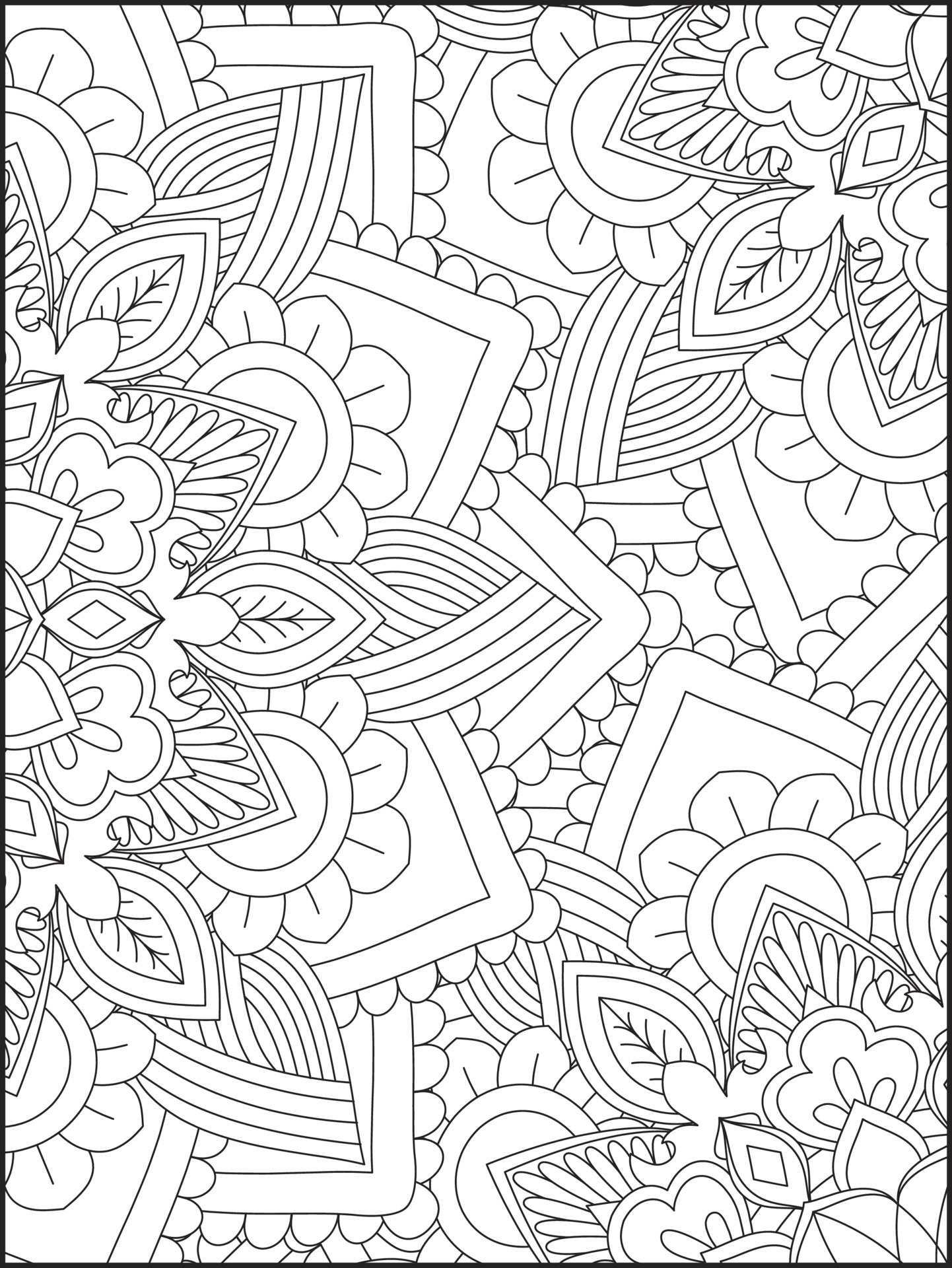 Floral Mandala Coloring Pages Flower Mandala Coloring Page Coloring