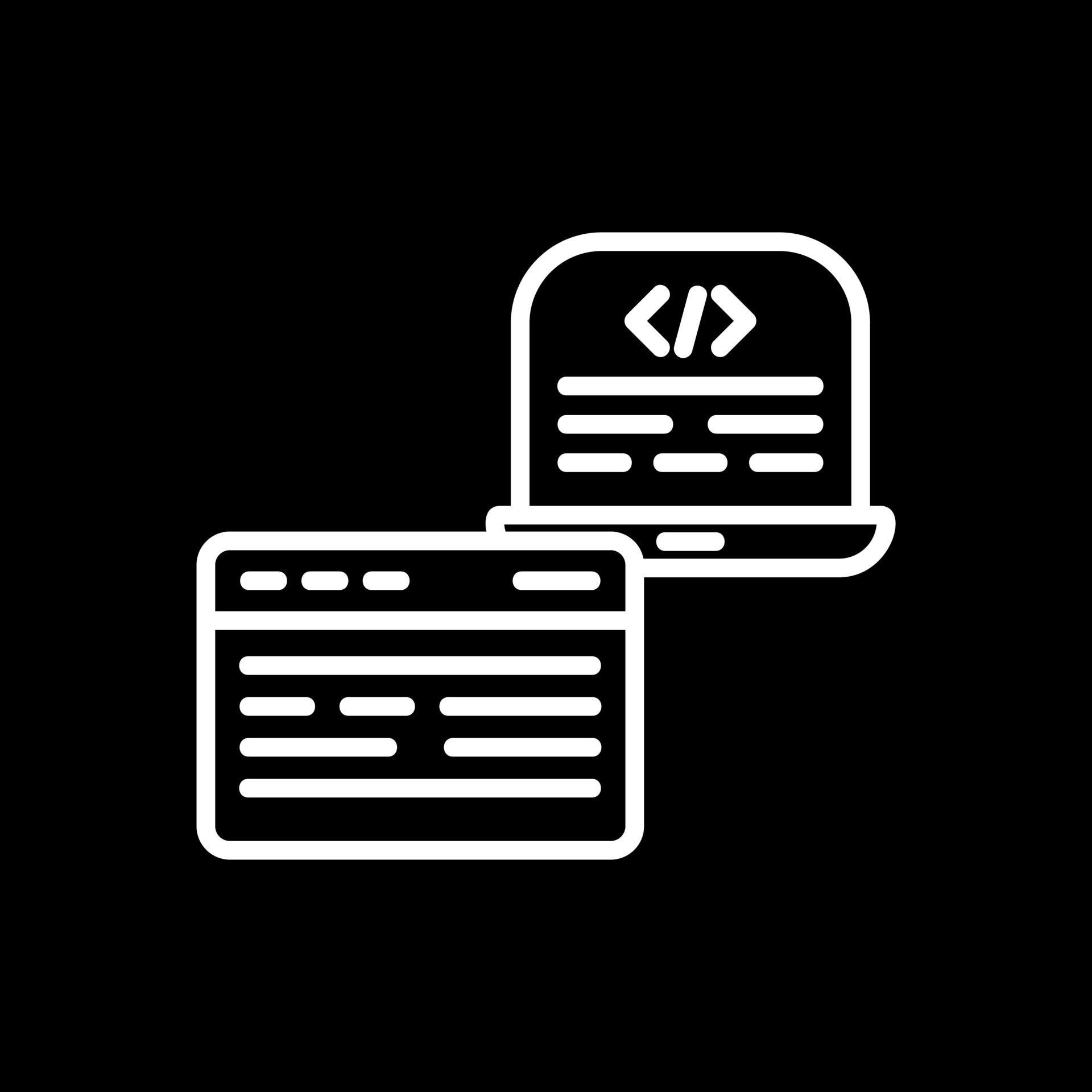 Frontend Development Vector Icon Design 20608617 Vector Art at Vecteezy