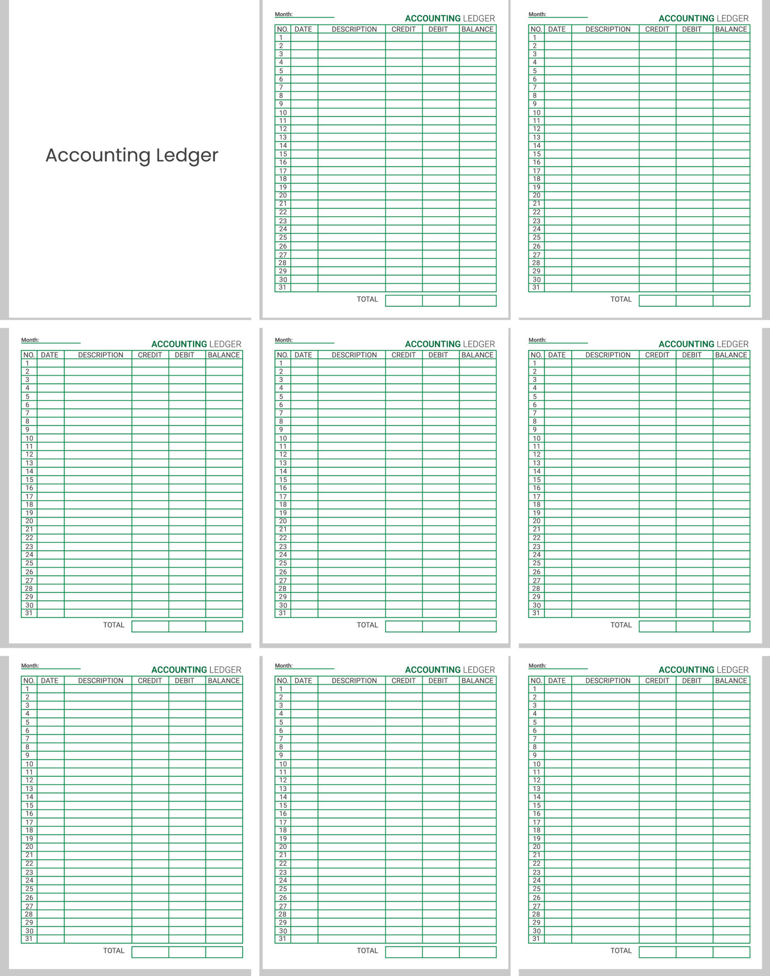 Accounting Ledger Book 20609893 Vector Art At Vecteezy