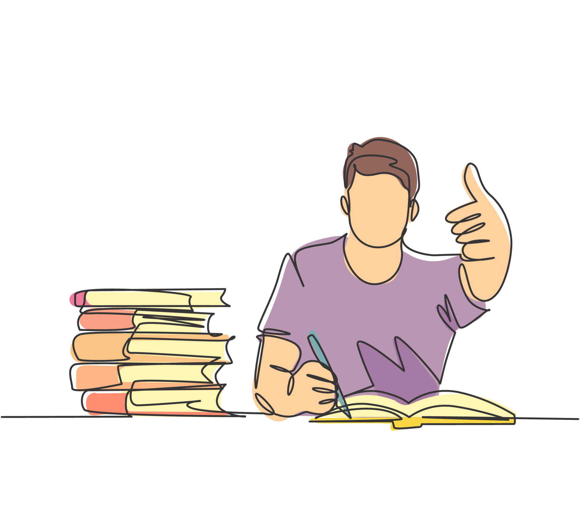 Person Studying Clipart Person Studying Clipart