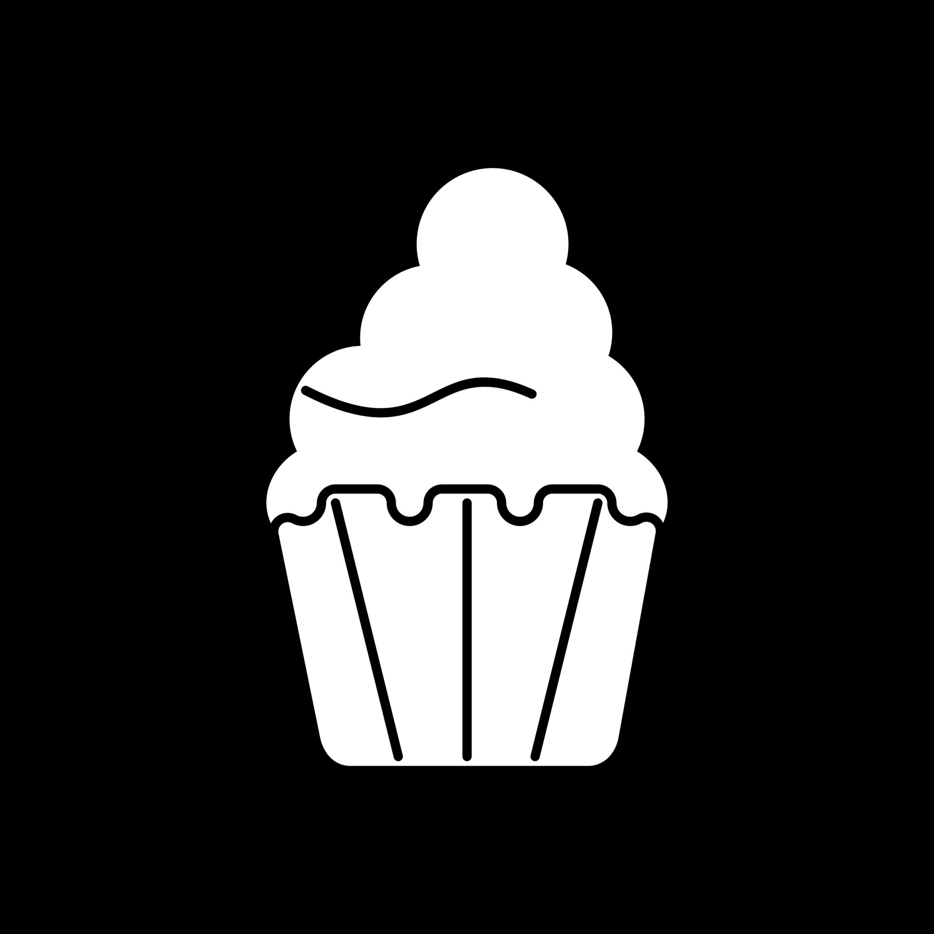 Cupcake Vector Icon Design 20613141 Vector Art At Vecteezy
