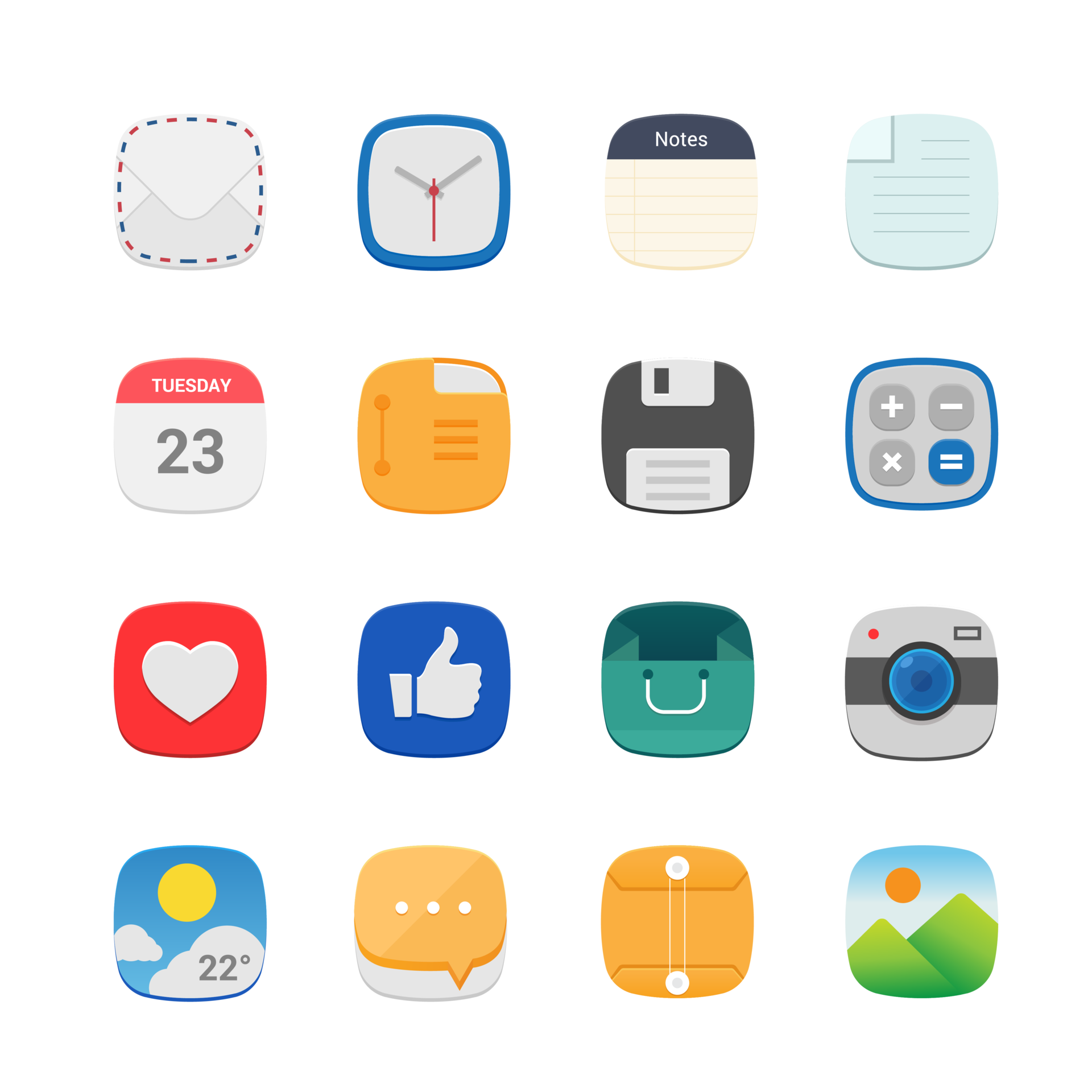 Folder Icon Set PNGs for Free Download