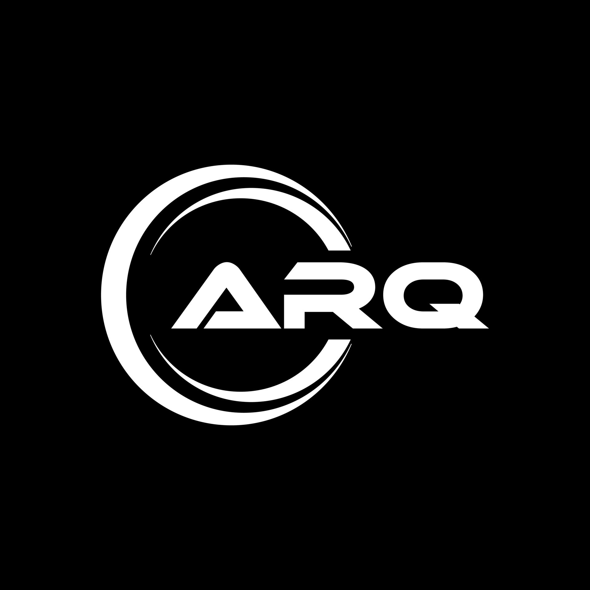 ARQ letter logo design in illustration. Vector logo, calligraphy designs for logo, Poster ...