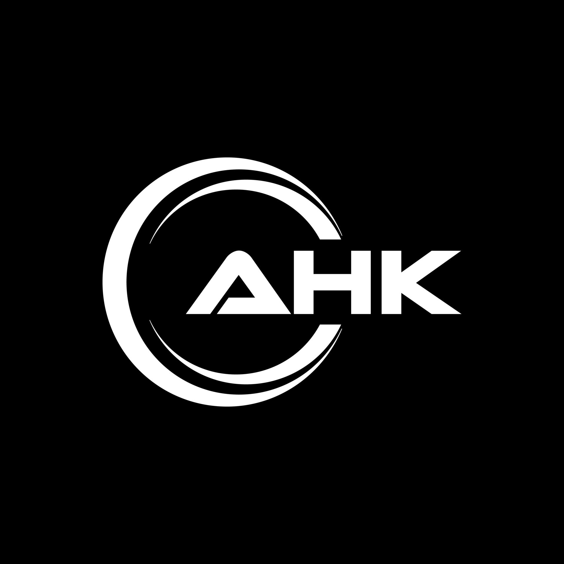 ahk letra logo diseño en ilustración. vector logo, caligrafía diseños para logo, póster ...