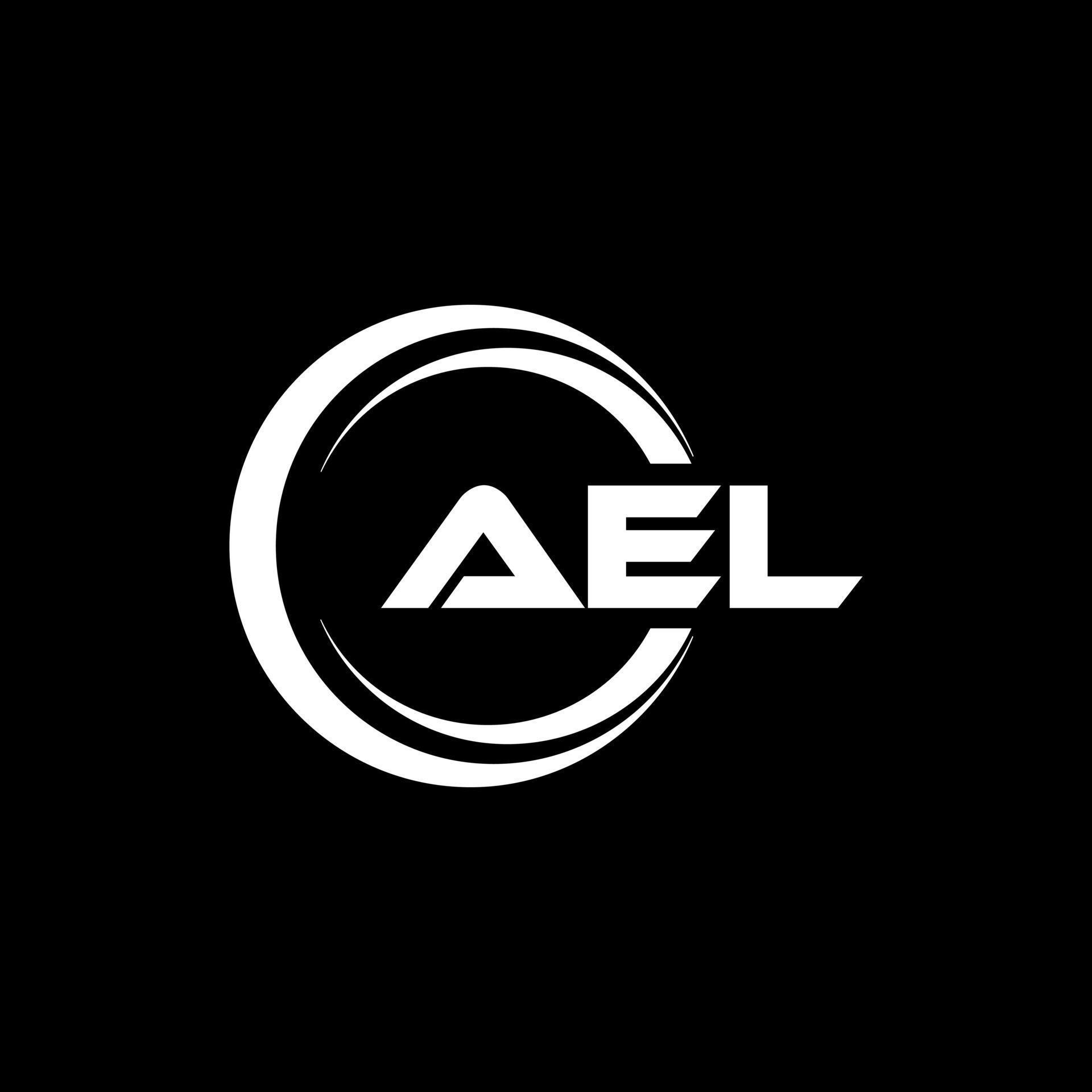 AEL letter logo design in illustration. Vector logo, calligraphy designs for logo, Poster ...