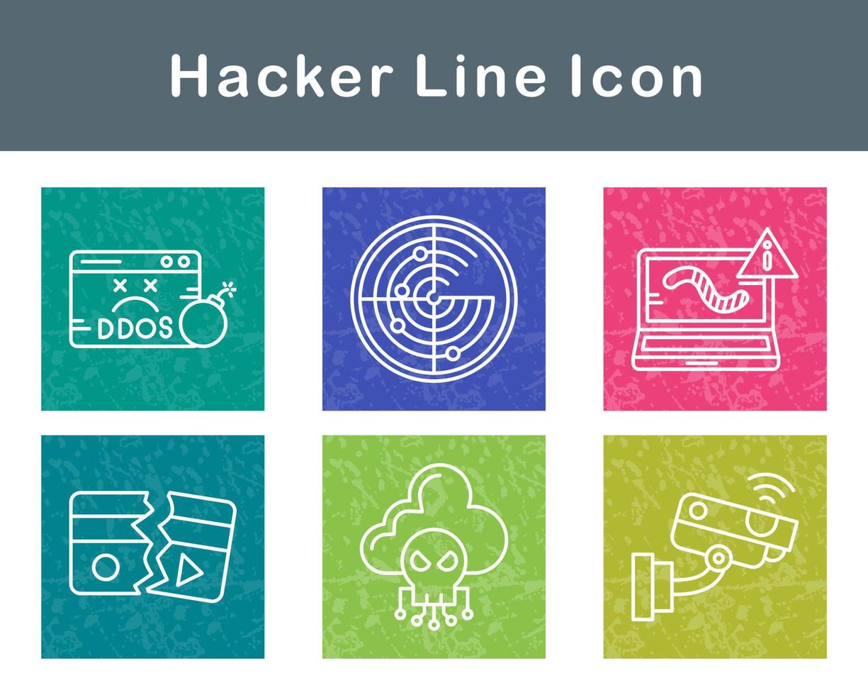 Hacker Vector Icon Set 20637675 Vector Art At Vecteezy