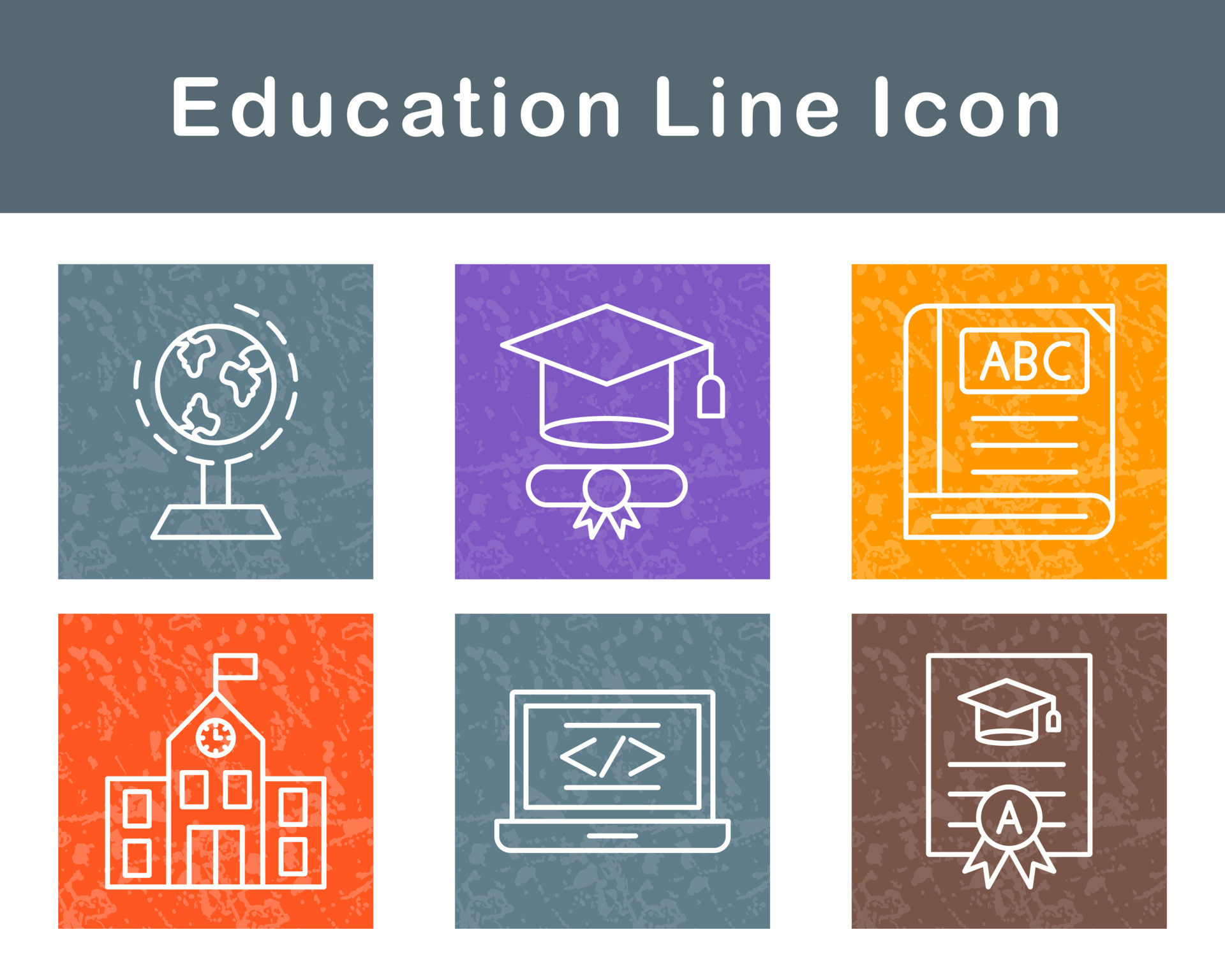 Education Vector Icon Set 20637697 Vector Art at Vecteezy