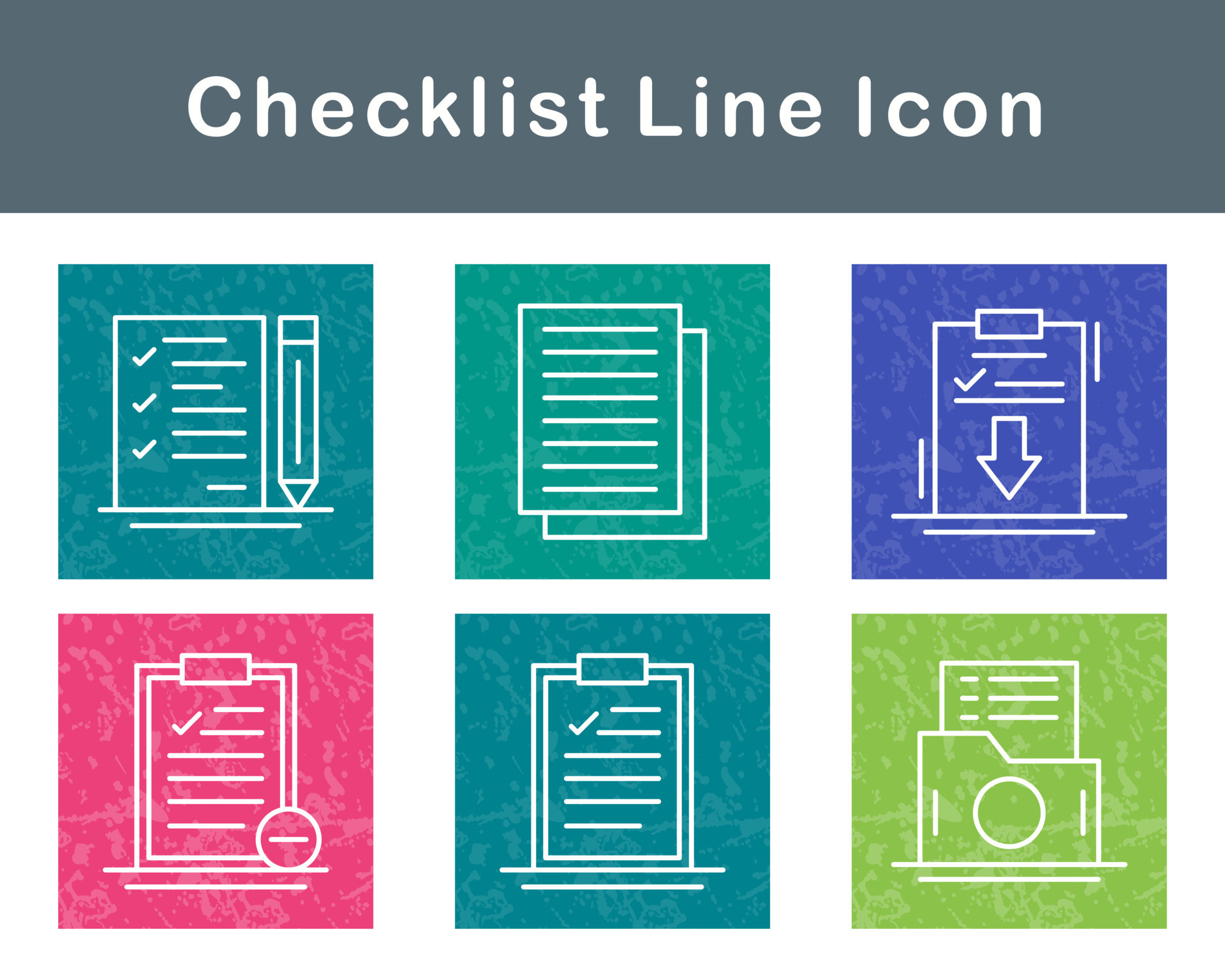 Checklist Vector Icon Set 20638144 Vector Art at Vecteezy