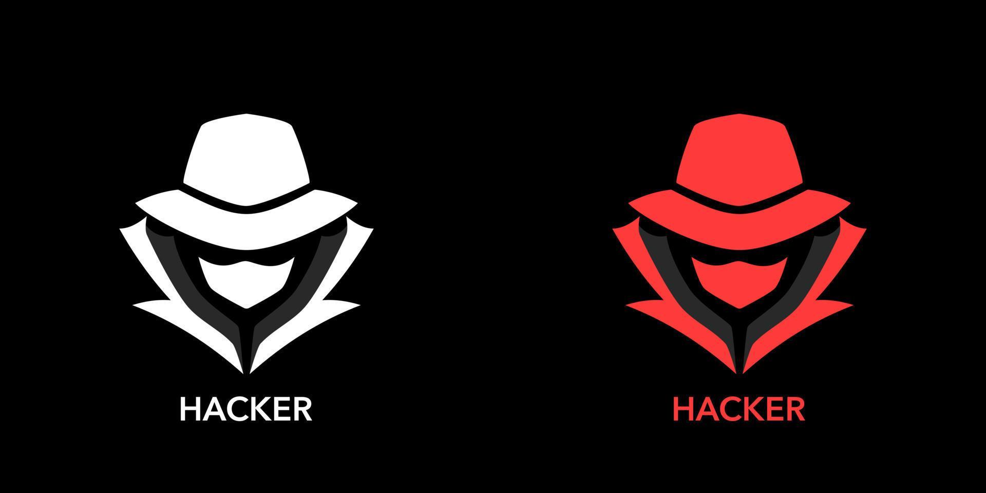 Red Hat and White Hat. Logo Secret service agent. Spy Agent, Secret, Agent, Hacker. 20638311 ...