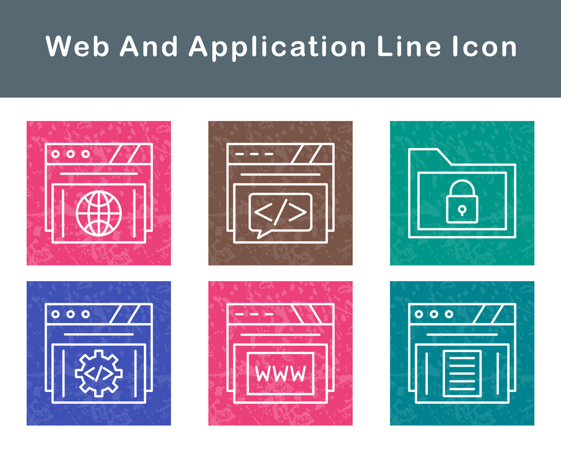 Web And Application Vector Icon Set 20638599 Vector Art at Vecteezy