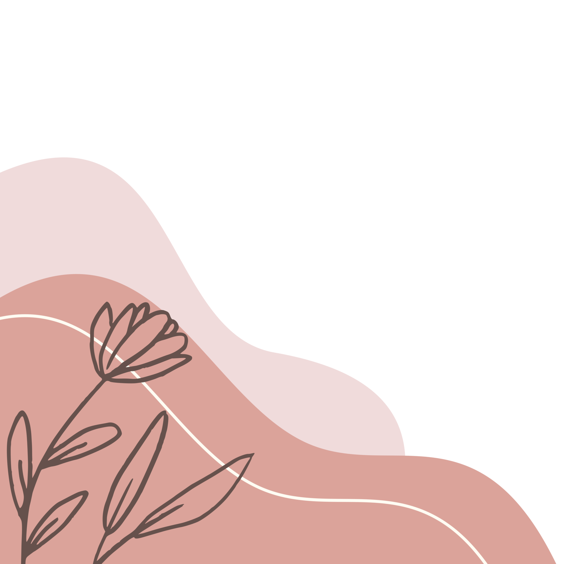 Abstract aesthetic shape corner border with hand drawn floral 20639807 PNG Abstract aesthetic shape corner border with hand drawn floral 20639807 PNG