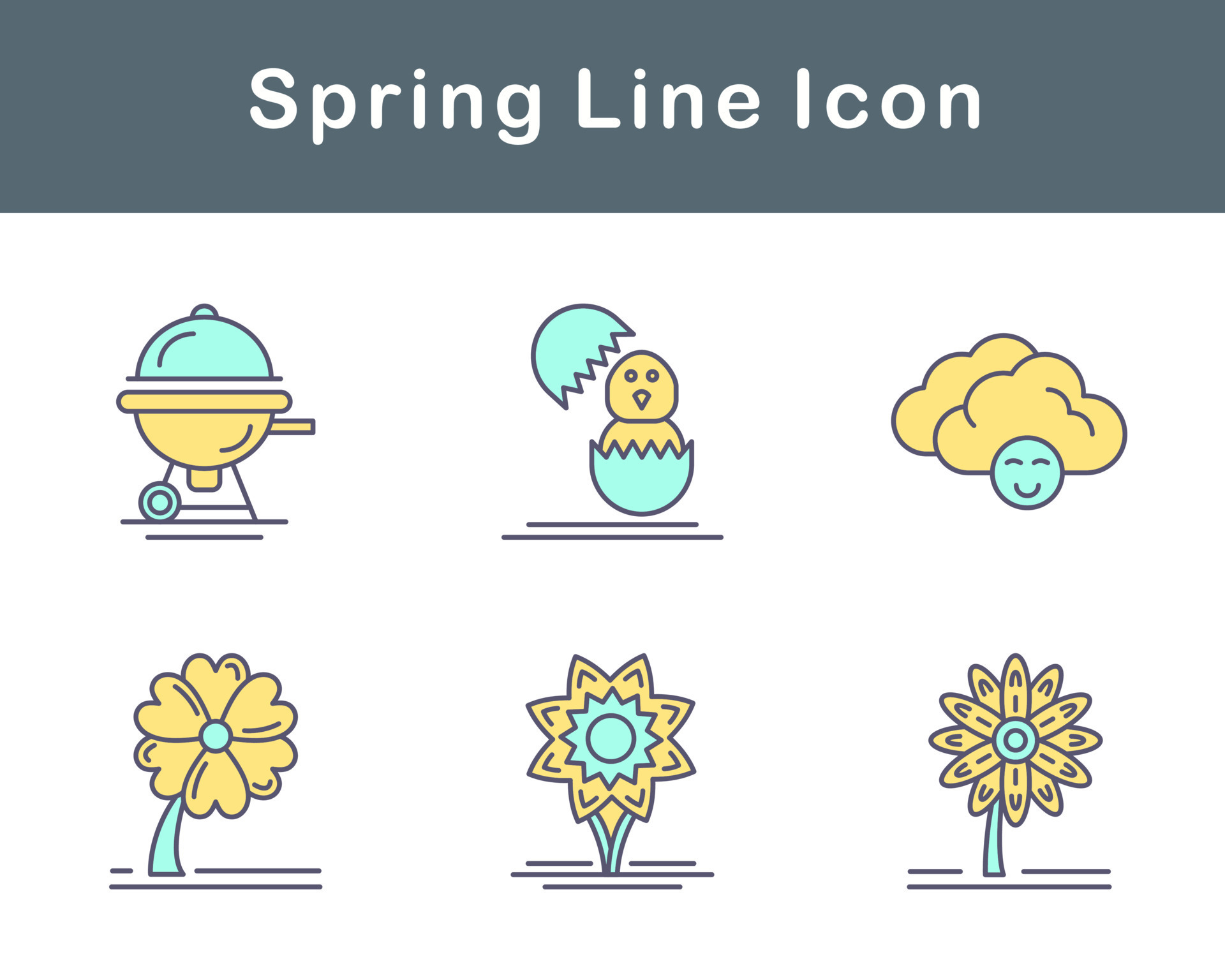 Spring Vector Icon Set 20642724 Vector Art at Vecteezy