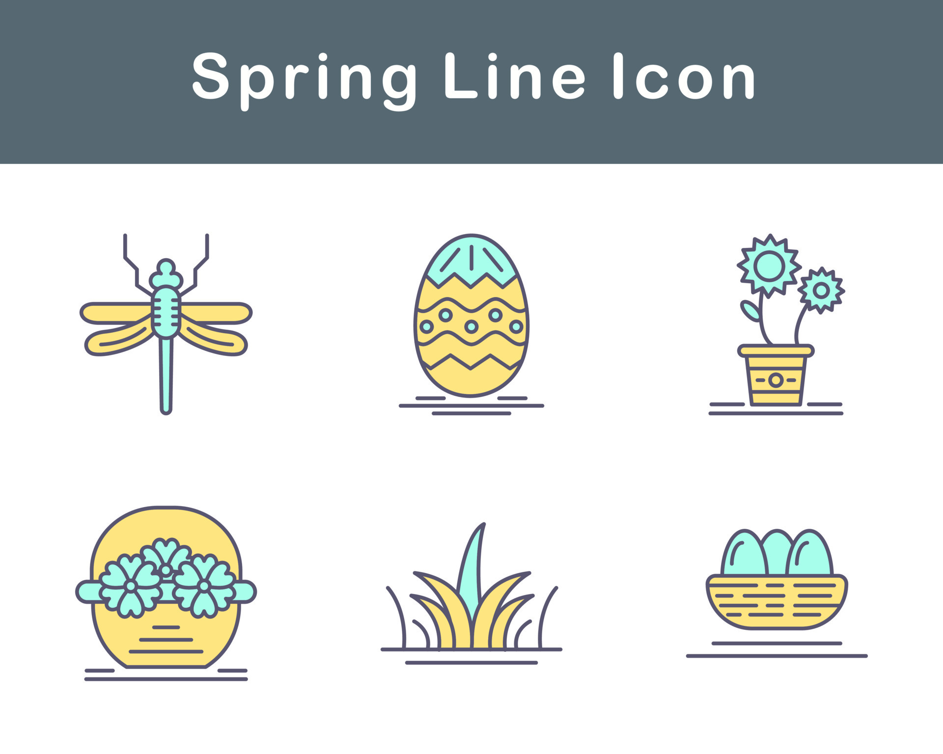 Spring Vector Icon Set 20642731 Vector Art at Vecteezy