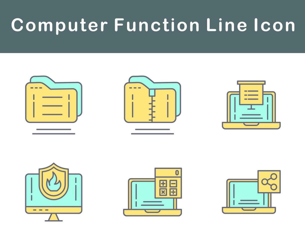 Computer Function Vector Icon Set 20642890 Vector Art at Vecteezy