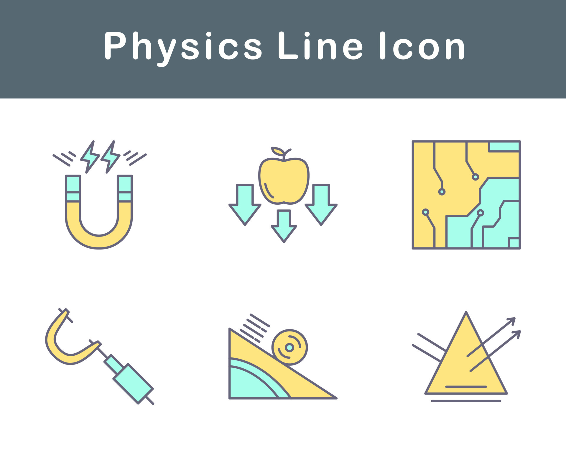 Physics Vector Icon Set 20642899 Vector Art at Vecteezy