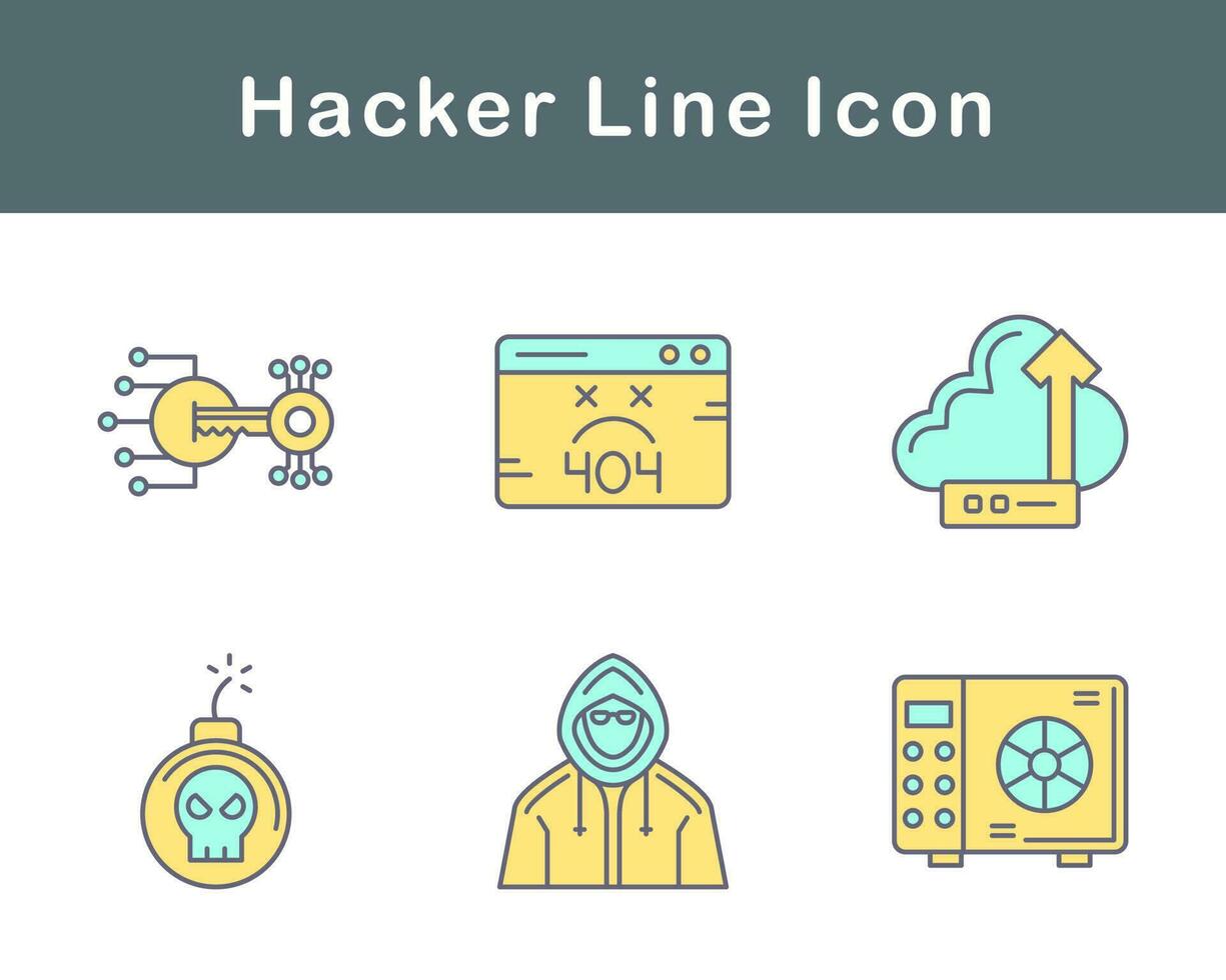 Hacker Vector Icon Set 20643077 Vector Art at Vecteezy