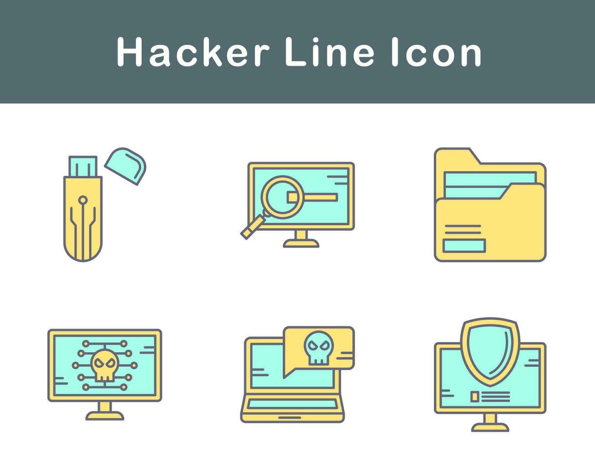 Hacker Vector Icon Set 20643115 Vector Art at Vecteezy