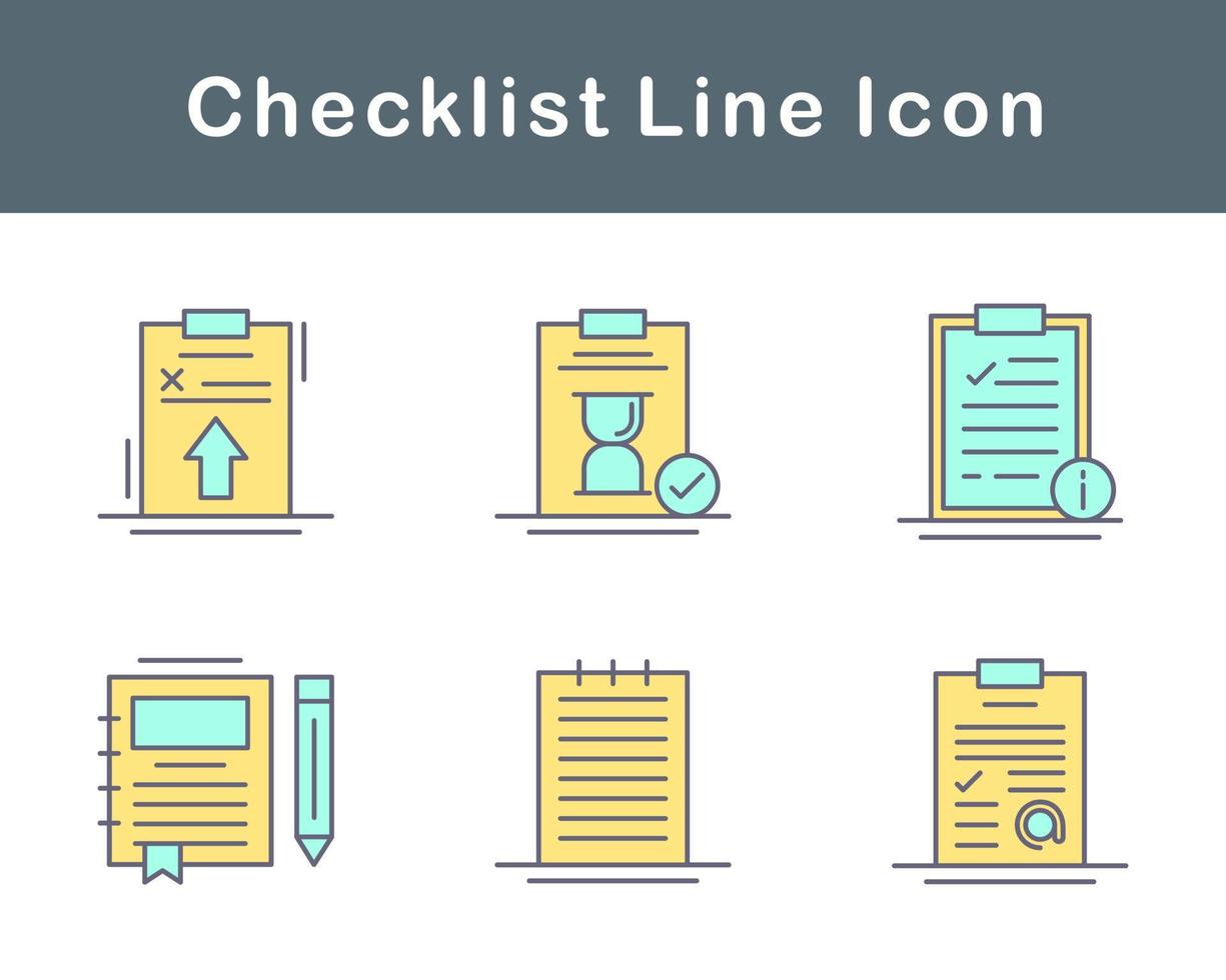 Checklist Vector Icon Set 20643258 Vector Art at Vecteezy