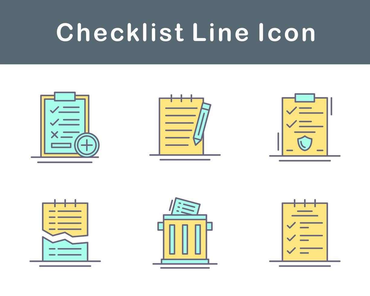 Checklist Vector Icon Set 20643261 Vector Art at Vecteezy