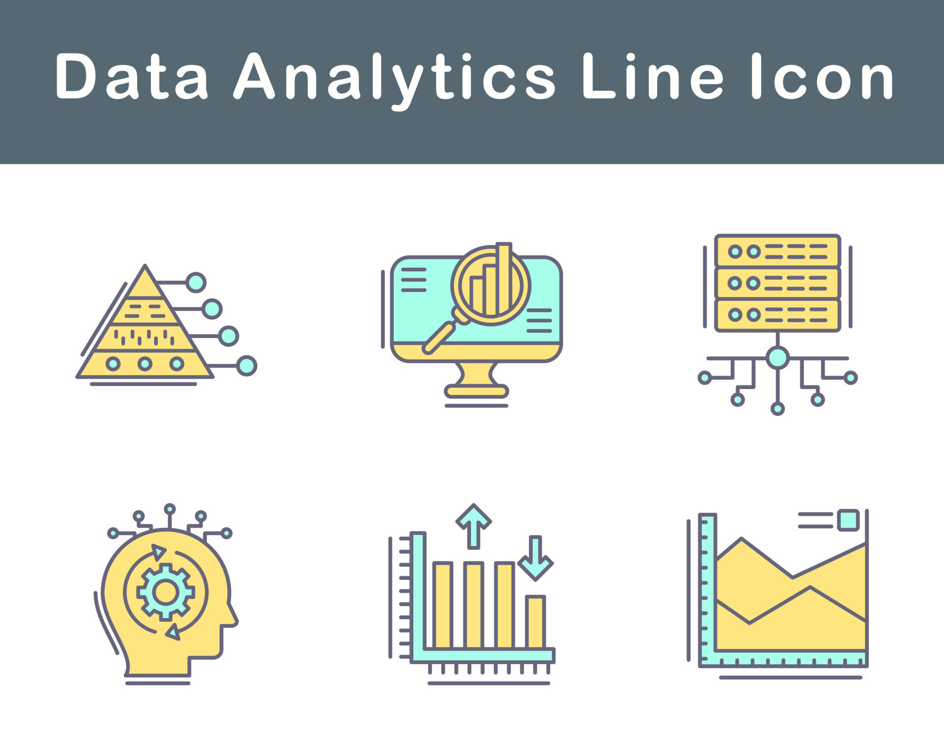 Data Analytics Vector Icon Set 20643319 Vector Art at Vecteezy