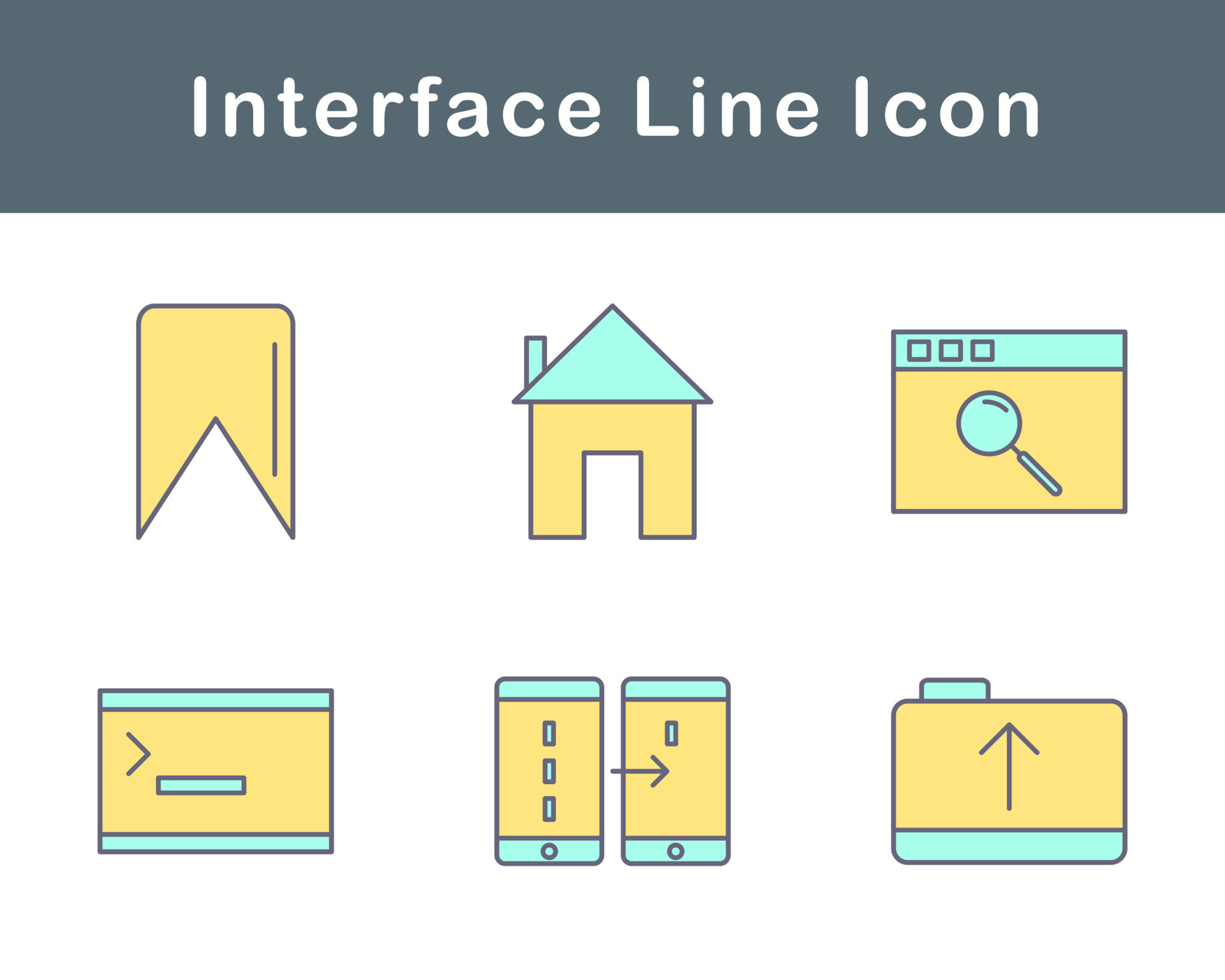 Interface Vector Icon Set 20643367 Vector Art at Vecteezy