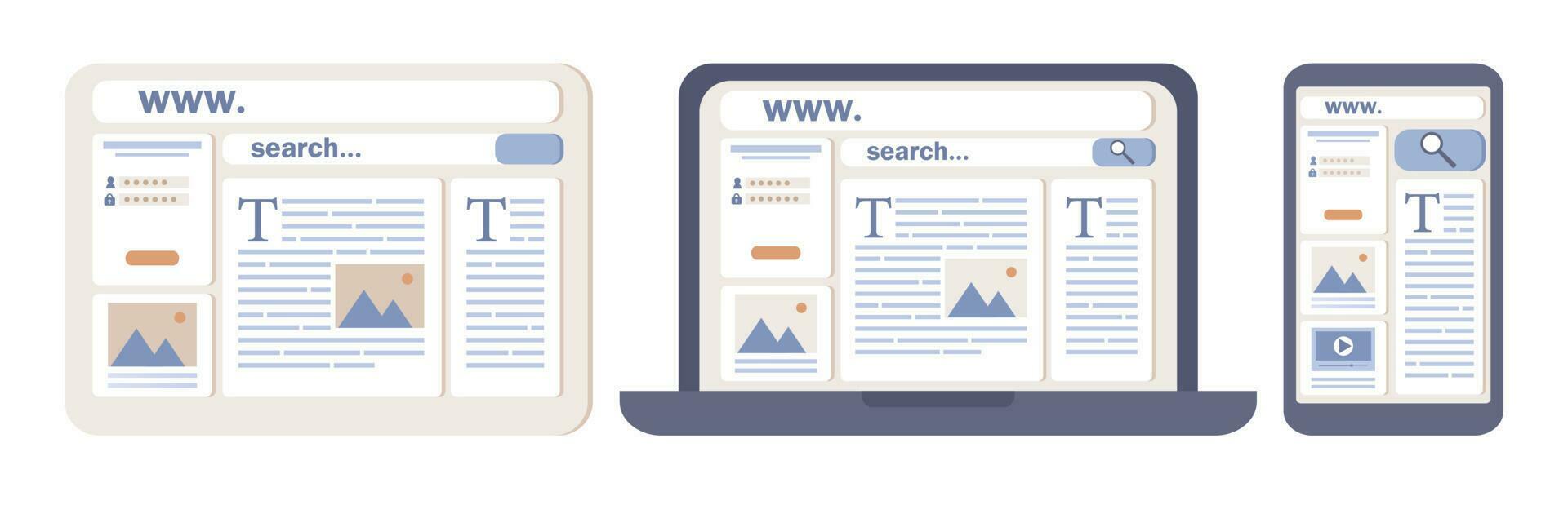 Web Design Icon User Interface Development Concept Mobile App Design And Optimization Website