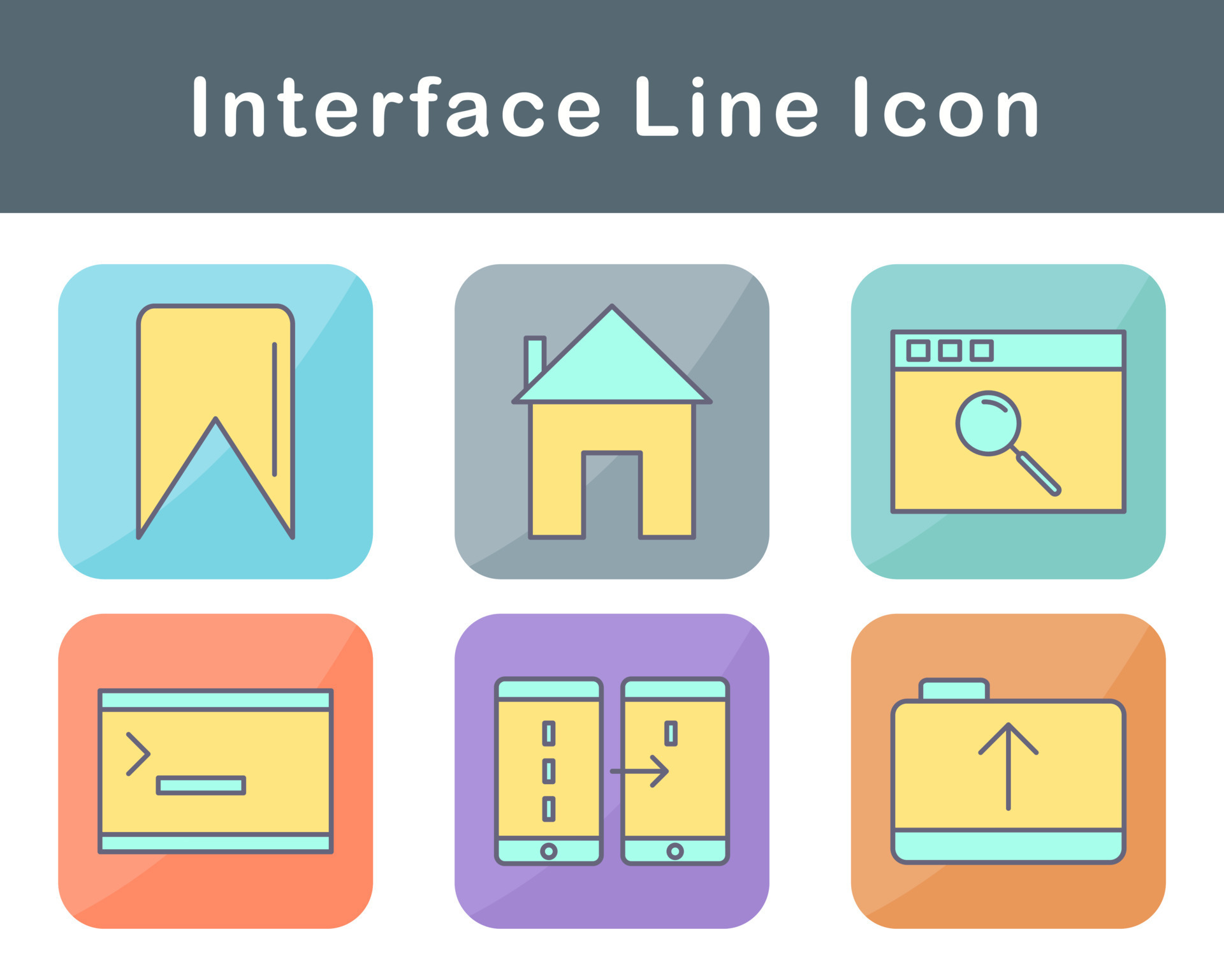 Interface Vector Icon Set 20643866 Vector Art at Vecteezy