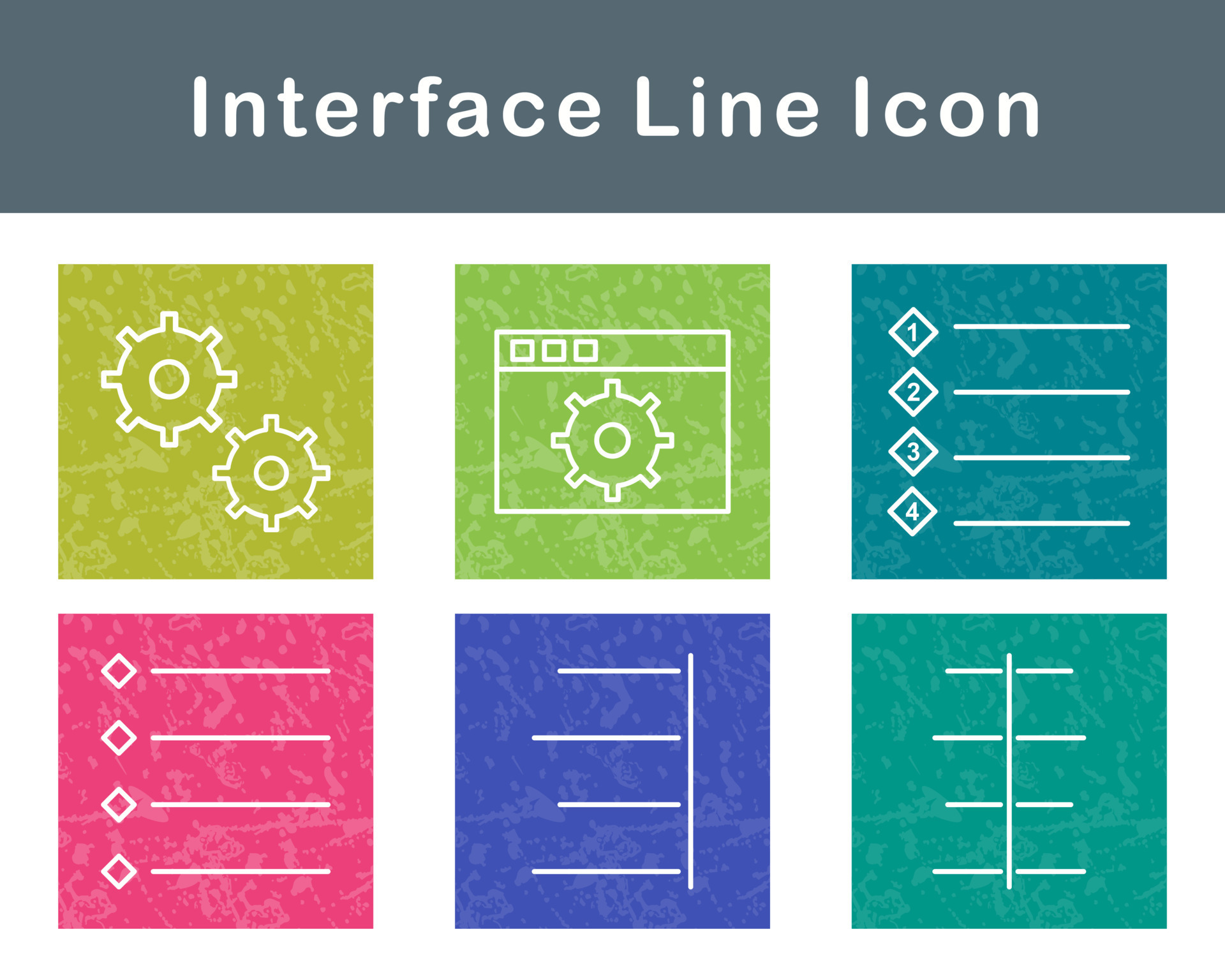 Interface Vector Icon Set 20644254 Vector Art At Vecteezy