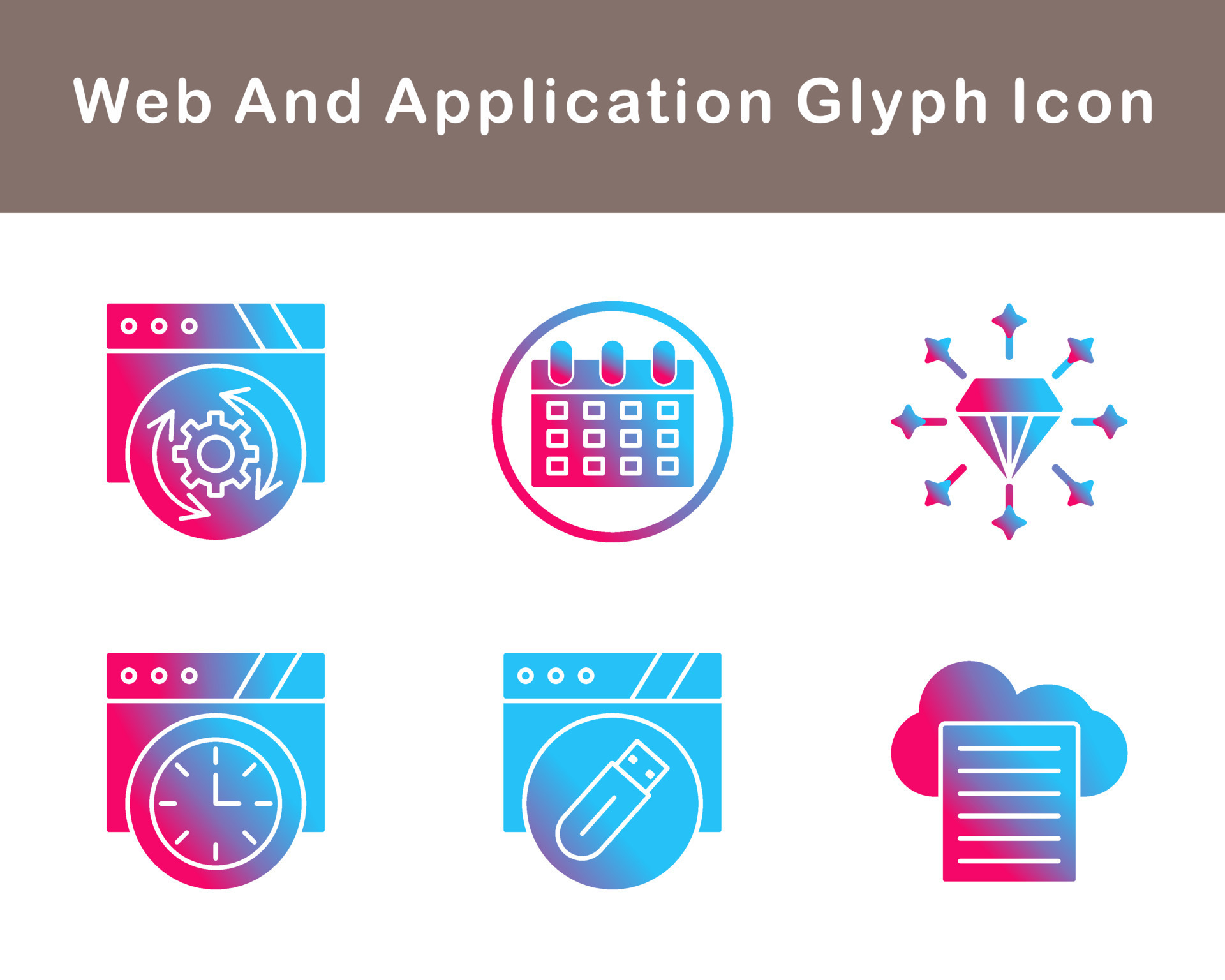 Web And Application Vector Icon Set 20647267 Vector Art at Vecteezy