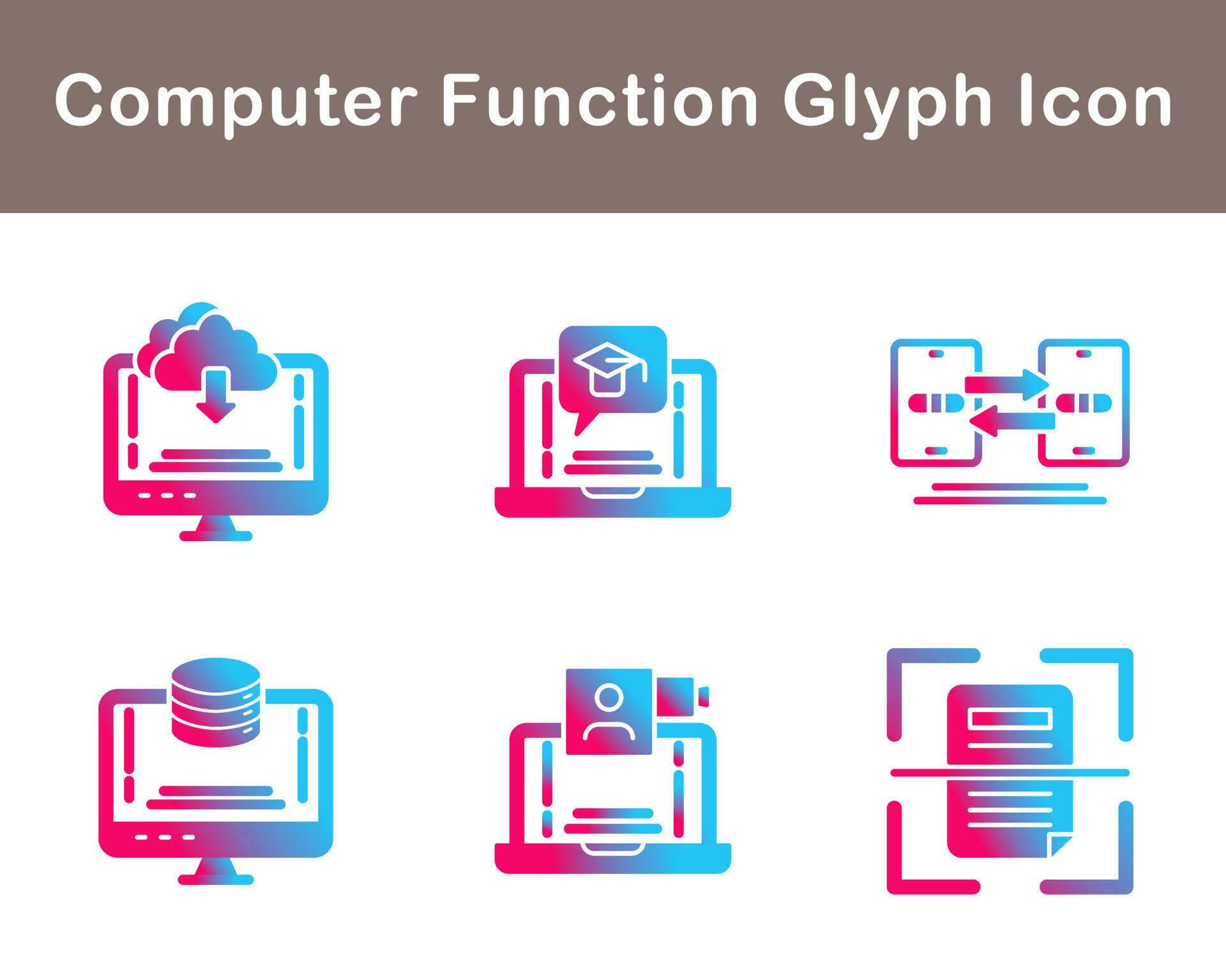 Computer Function Vector Icon Set 20647329 Vector Art at Vecteezy