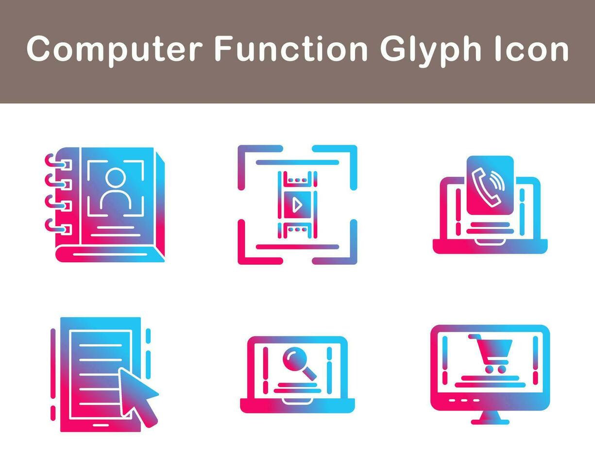 Computer Function Vector Icon Set 20647333 Vector Art at Vecteezy