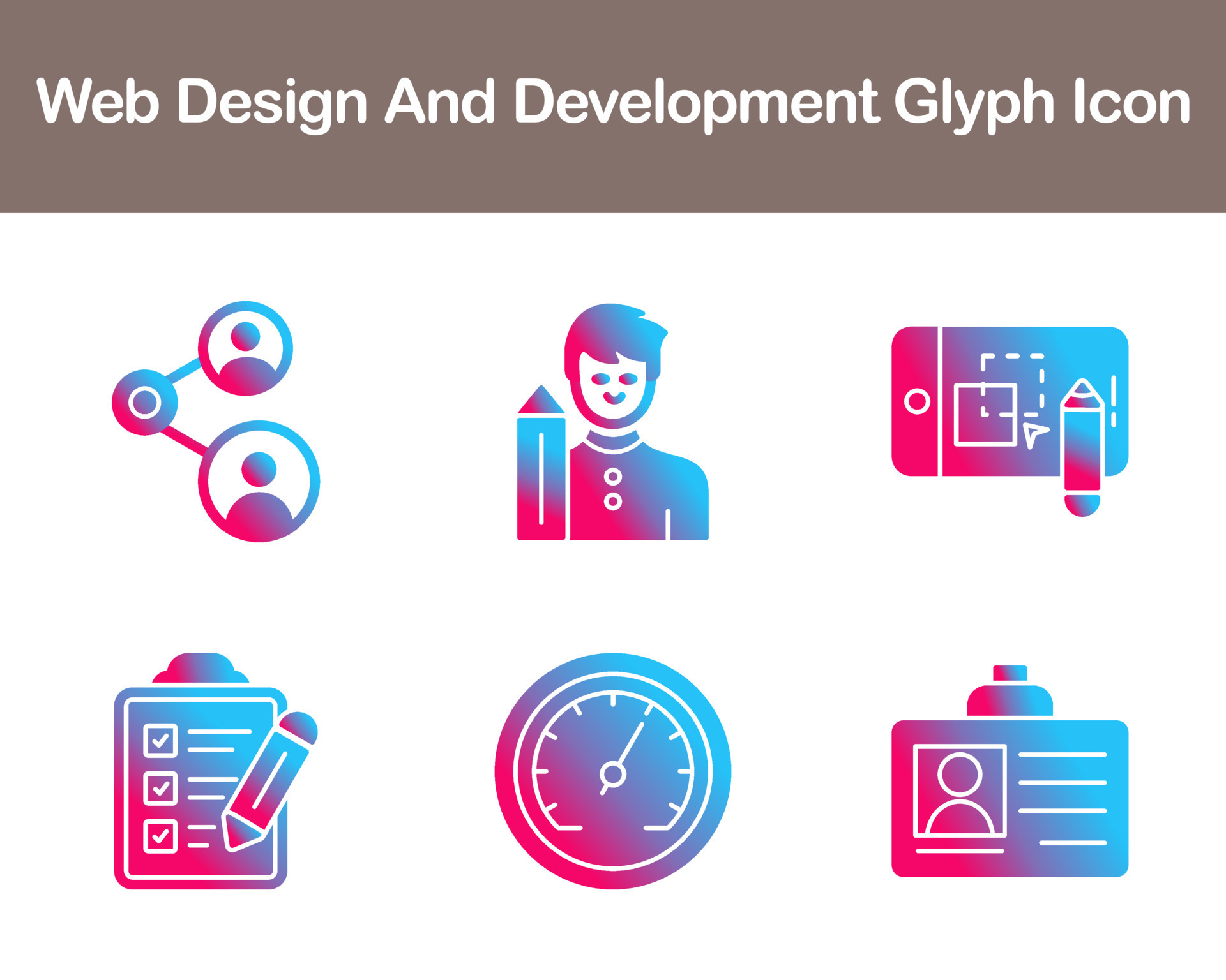 Web Design And Development Vector Icon Set 20647609 Vector Art at Vecteezy