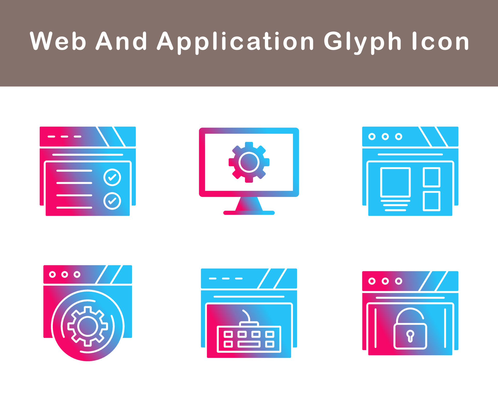 Web And Application Vector Icon Set 20647613 Vector Art at Vecteezy