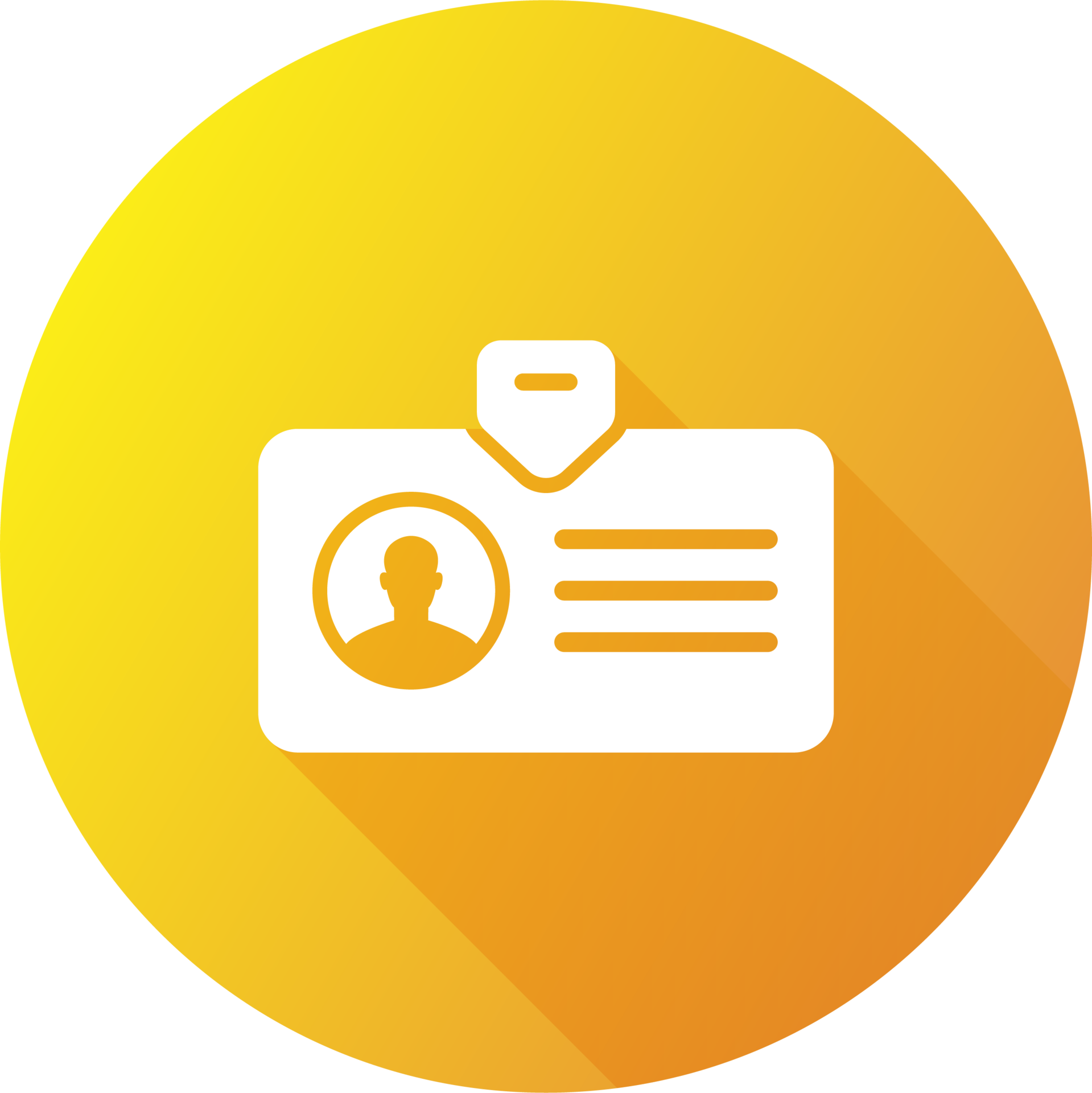 Identification Card Icon In Flat Design Style Id Card Signs Illustration 20647698 Png