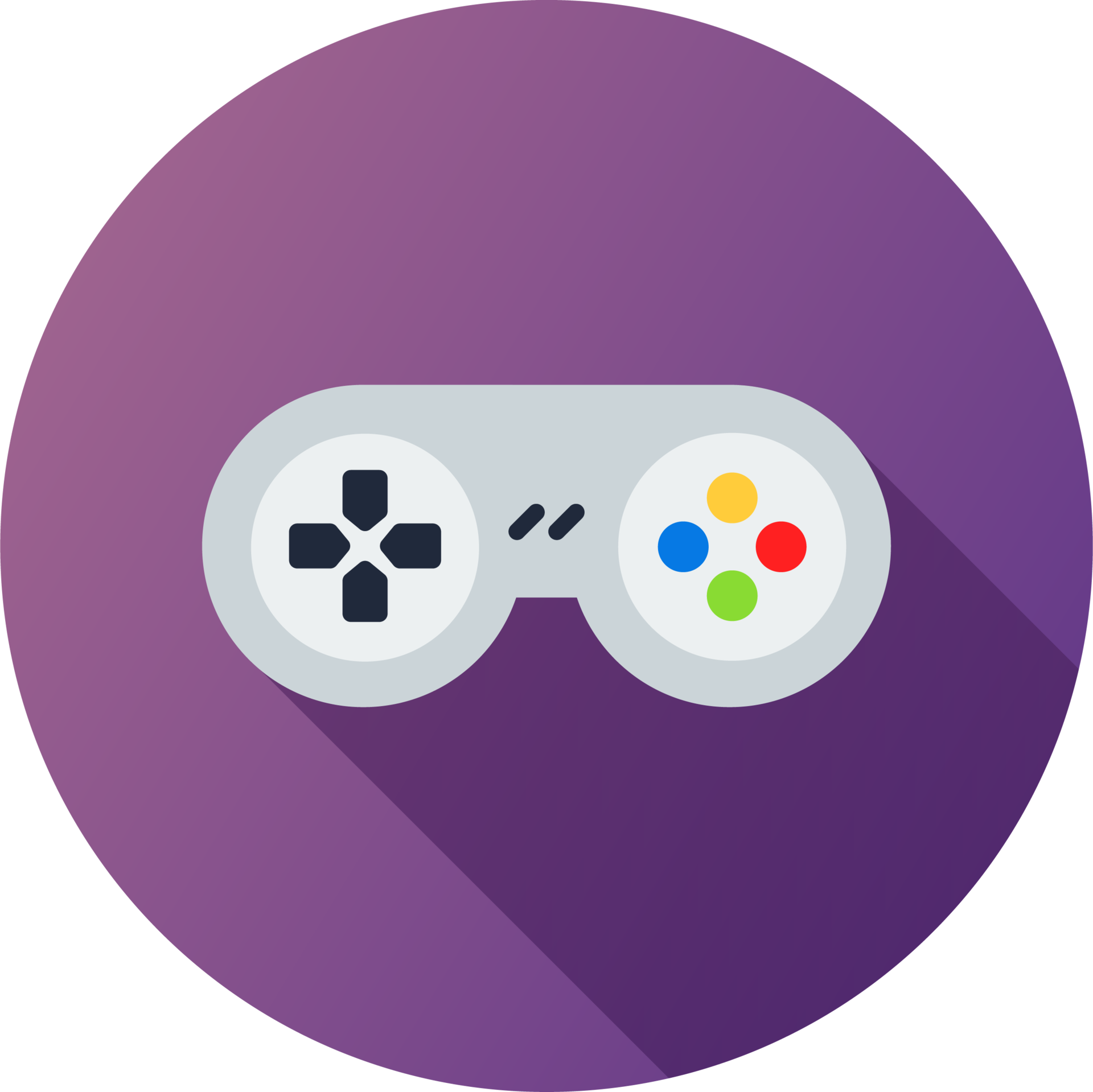 Joystick icon in flat illustration. Controller signs illustration ... Joystick icon in flat illustration. Controller signs illustration ...