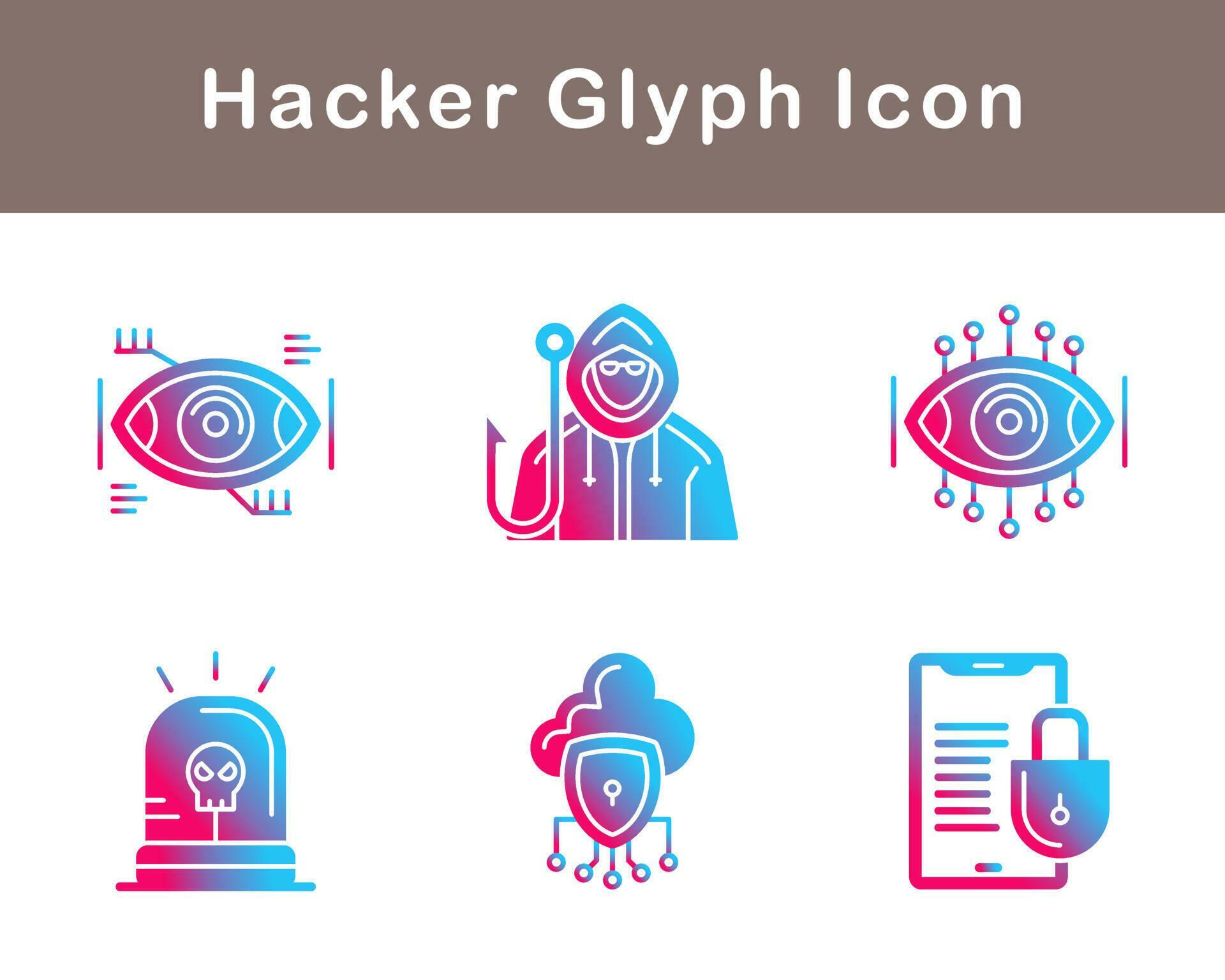 Hacker Vector Icon Set 20647820 Vector Art at Vecteezy