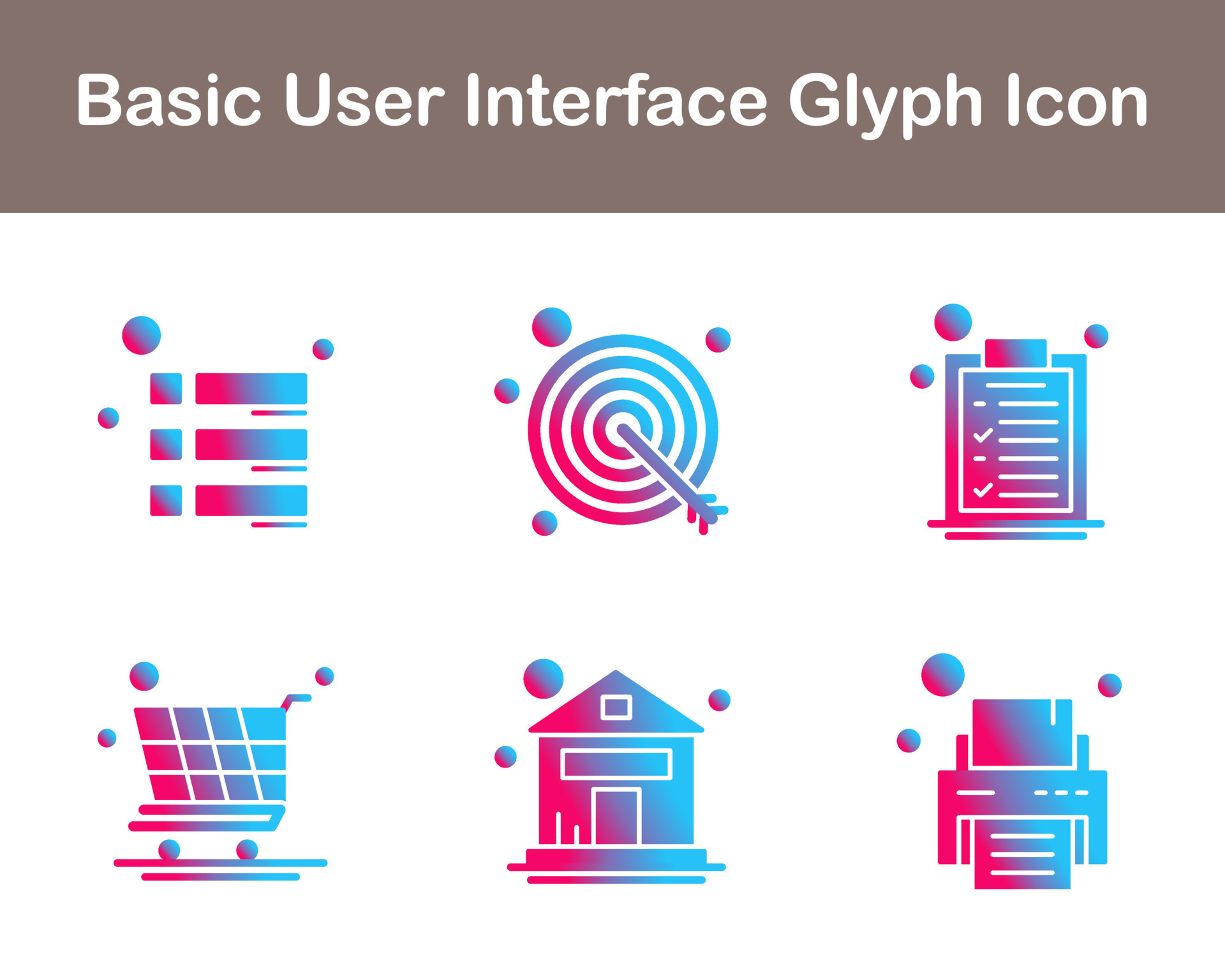 Basic User Interface Vector Icon Set 20647882 Vector Art at Vecteezy
